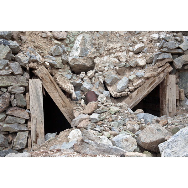Alpen Home Collapsed Mine Entrance by DNBSTOCK - Wrapped Canvas Print ...