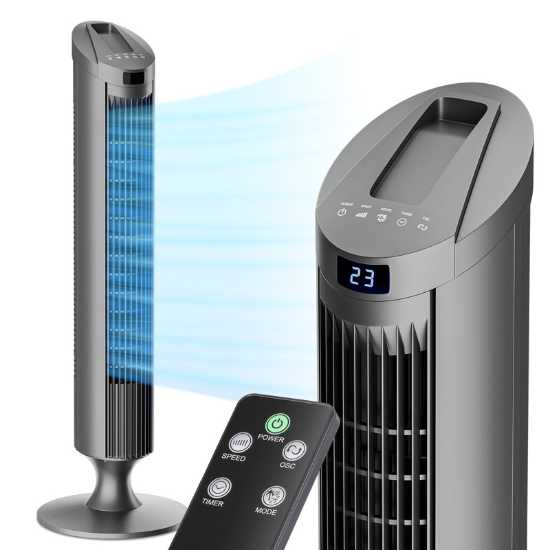 Bring Home Furniture Tower Fan Oscillating Floor Fan Standing Fan With ...