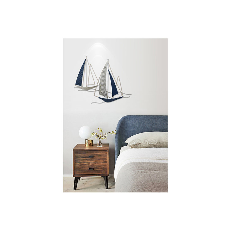 Breakwater Bay Set 2 Sailing Boats Wall Décor | Wayfair.co.uk