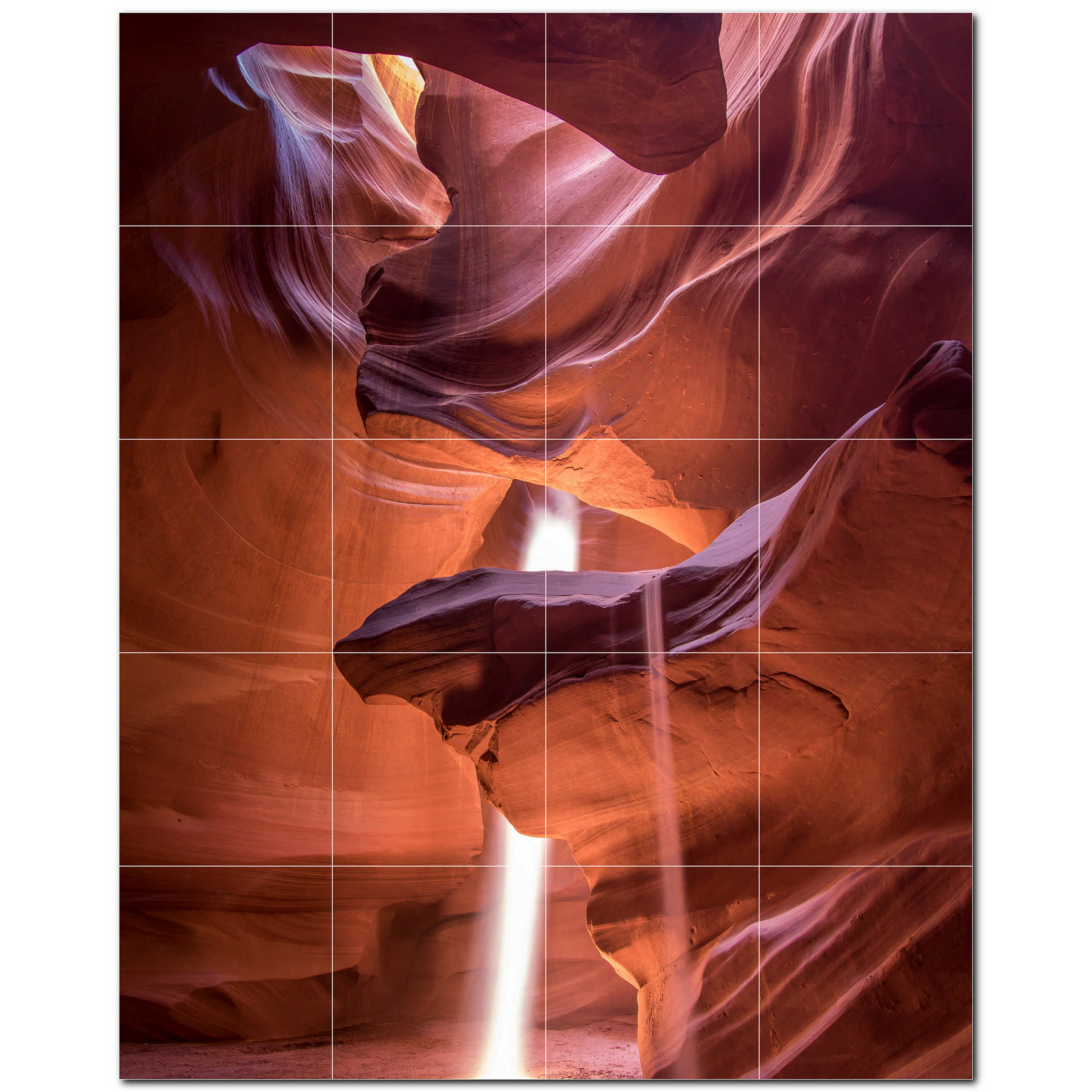 Picture-Tiles.com Canyon Photo 12'' x 12'' Satin Ceramic Decorative ...