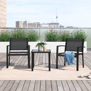 Black Patio Conversation Sets You'll Love | Wayfair