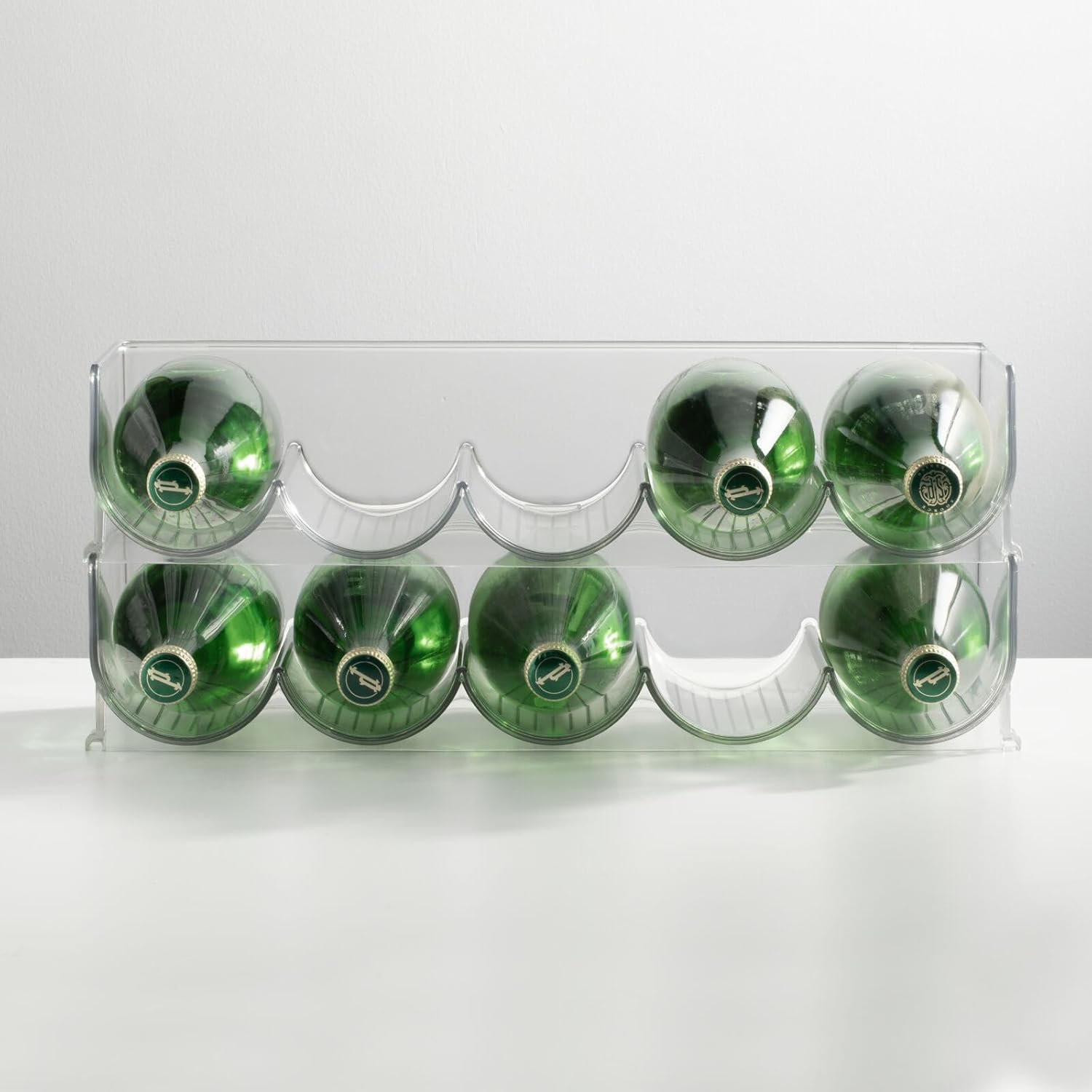 Orren Ellis Plastic Free-Standing Water Bottle And Wine Rack Storage ...