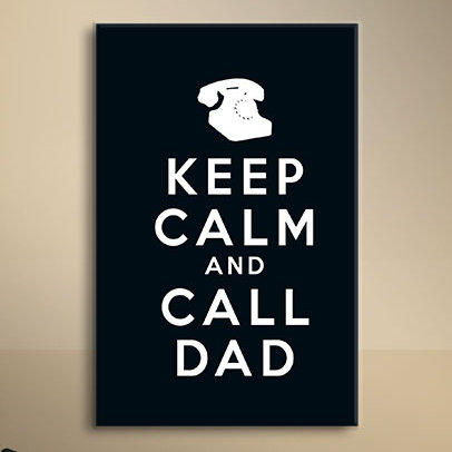 ArtWall 'Keep Calm and Call Dad' by Art D. Signer Graphic Art on ...