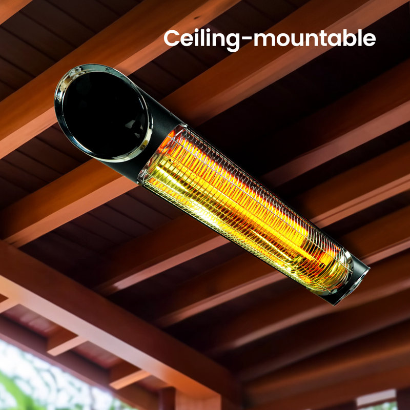Poloma Wall Mounted Patio Heater Electric Infrared Outdoor Heater | Wayfair