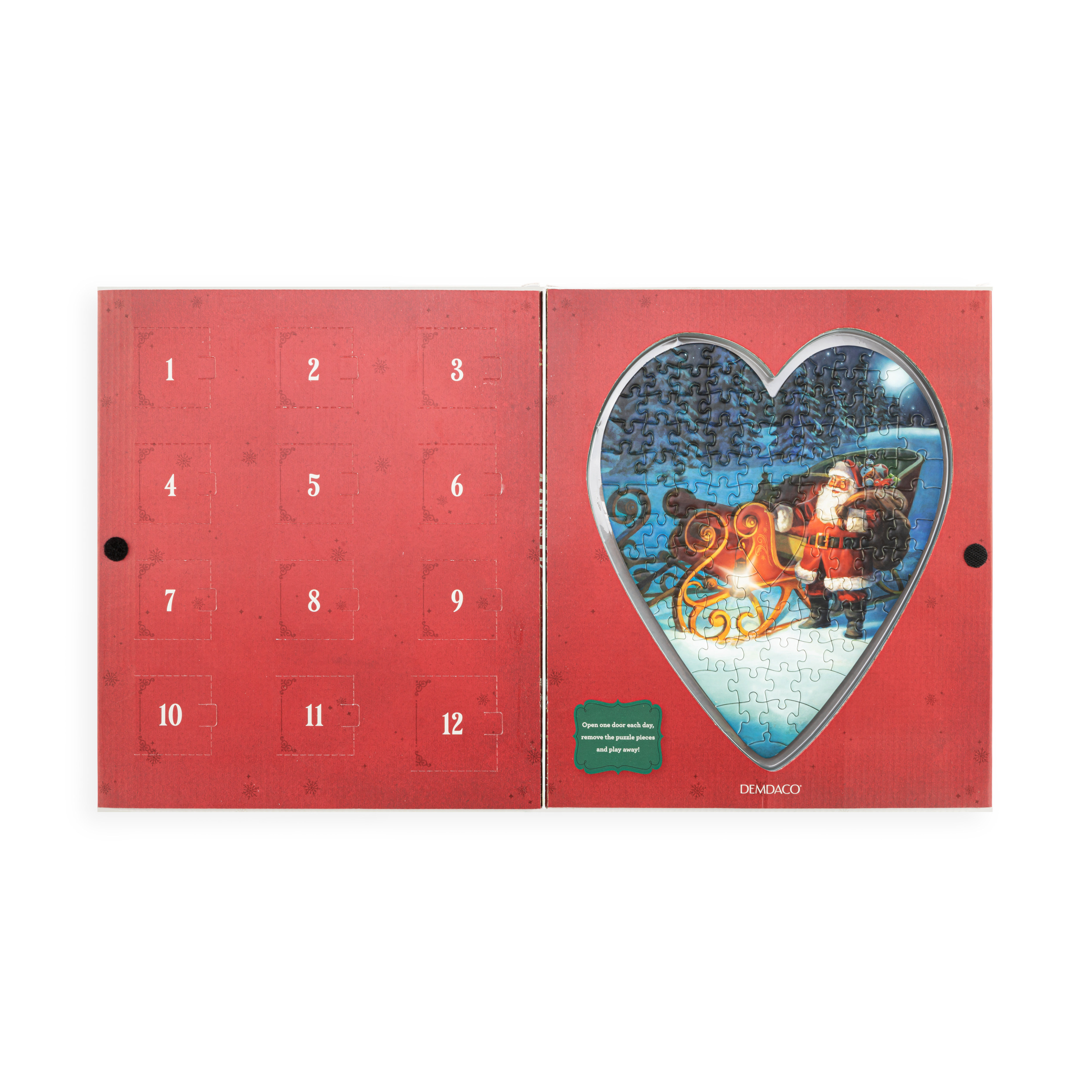 DEMDACO Here Comes Santa Claus Countdown Puzzle - 11.5X13in | Wayfair