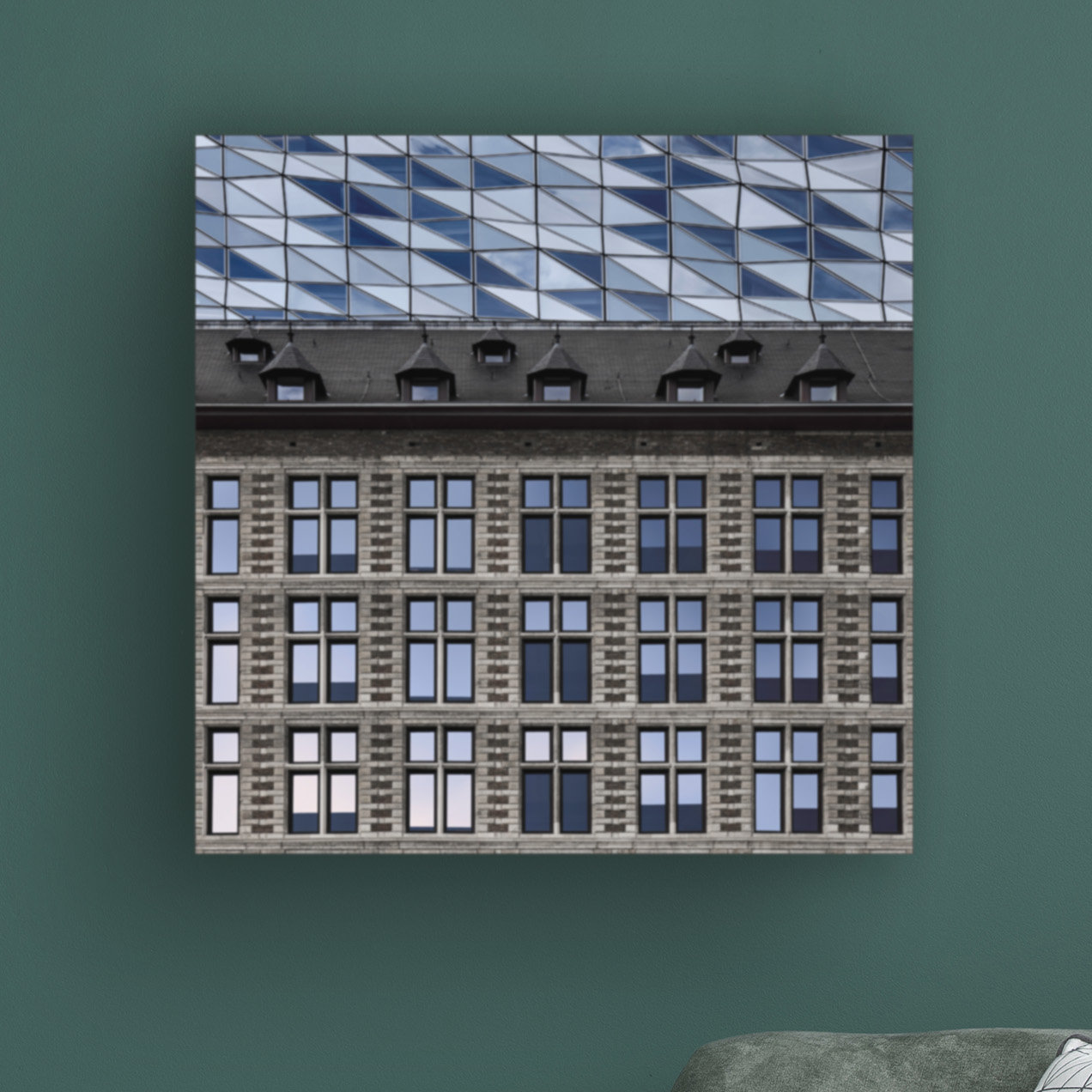 Ebern Designs Fused Architecture by Gilbert Claes - Wrapped Canvas ...