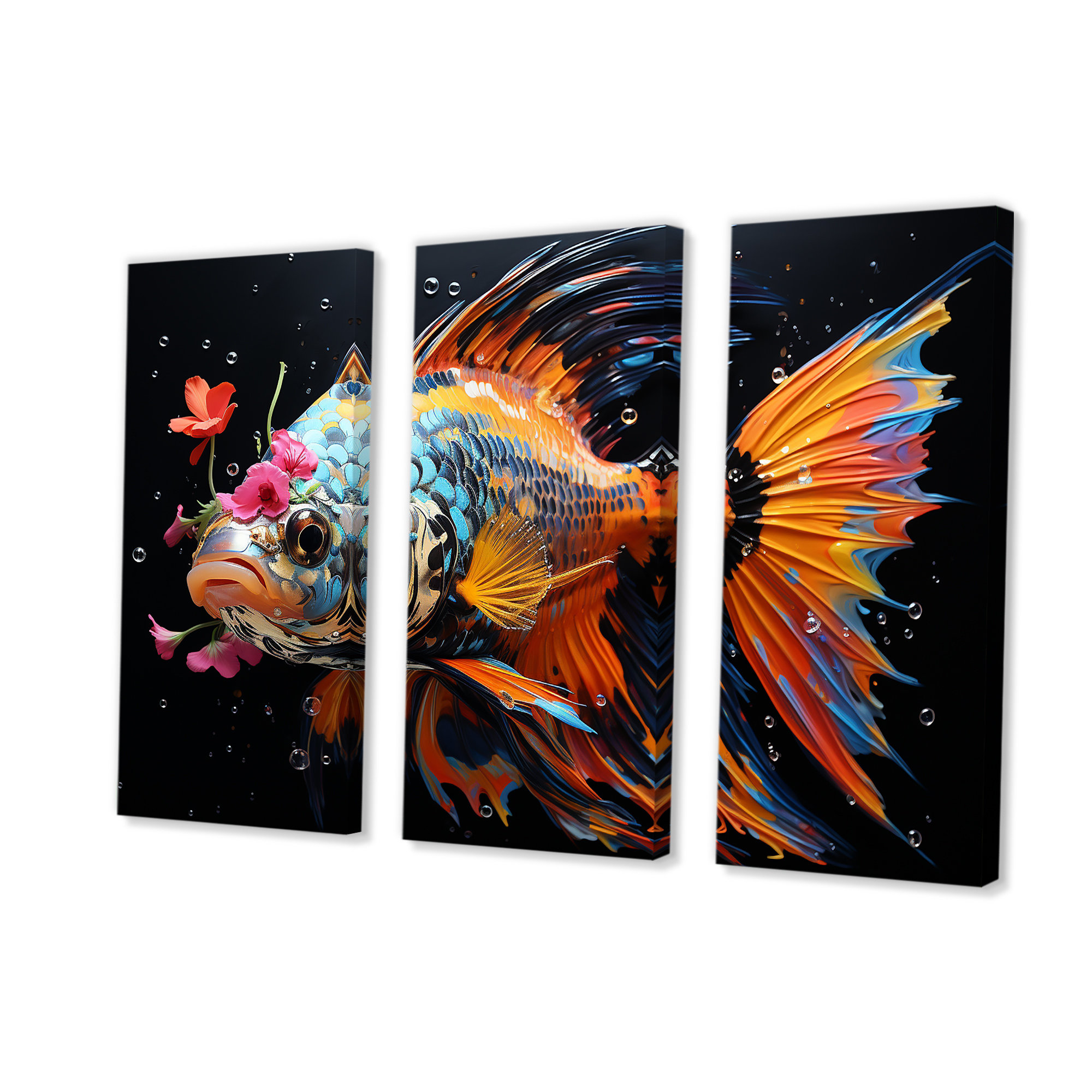 Dakota Fields Pink Butterfly Fish Ocean Dance - Butterfly Fish Wall Art ...