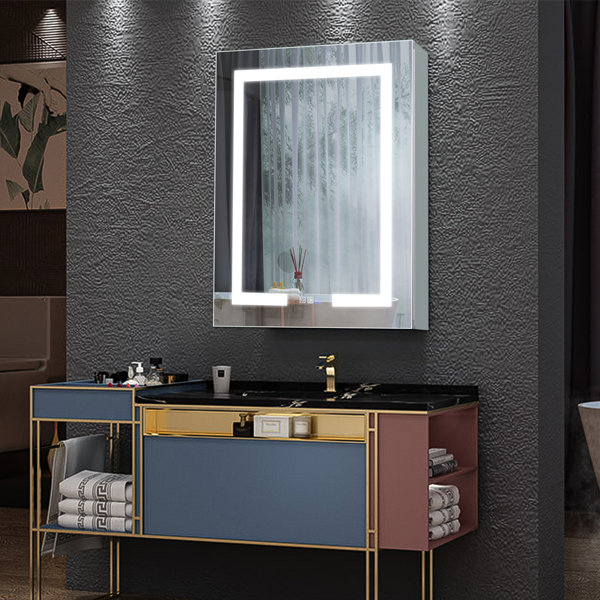 Wrought Studio Cerell 24'' W 30'' H Framed Medicine Cabinet Mirror 3 ...