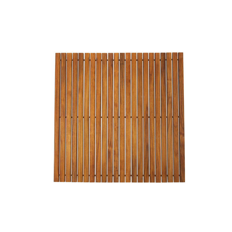 NordicStyle Teak & Wood Shower Mat with Non-Slip Backing | Wayfair