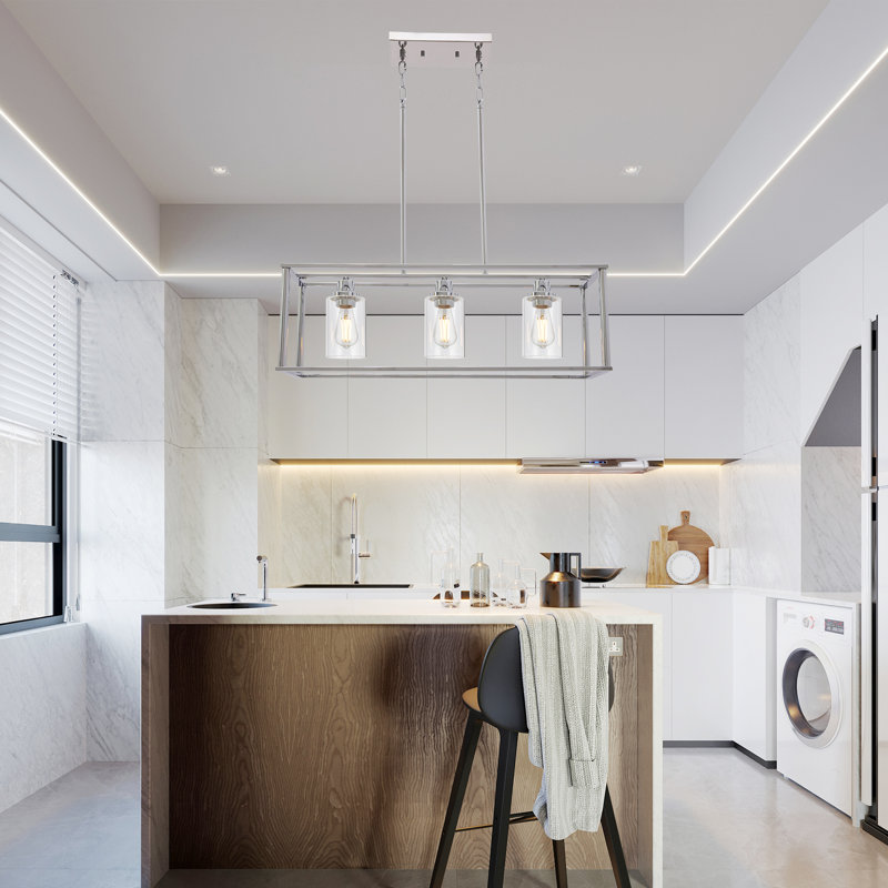17 Stories 3-1811-3 3 - Light Kitchen Island Pendant & Reviews | Wayfair