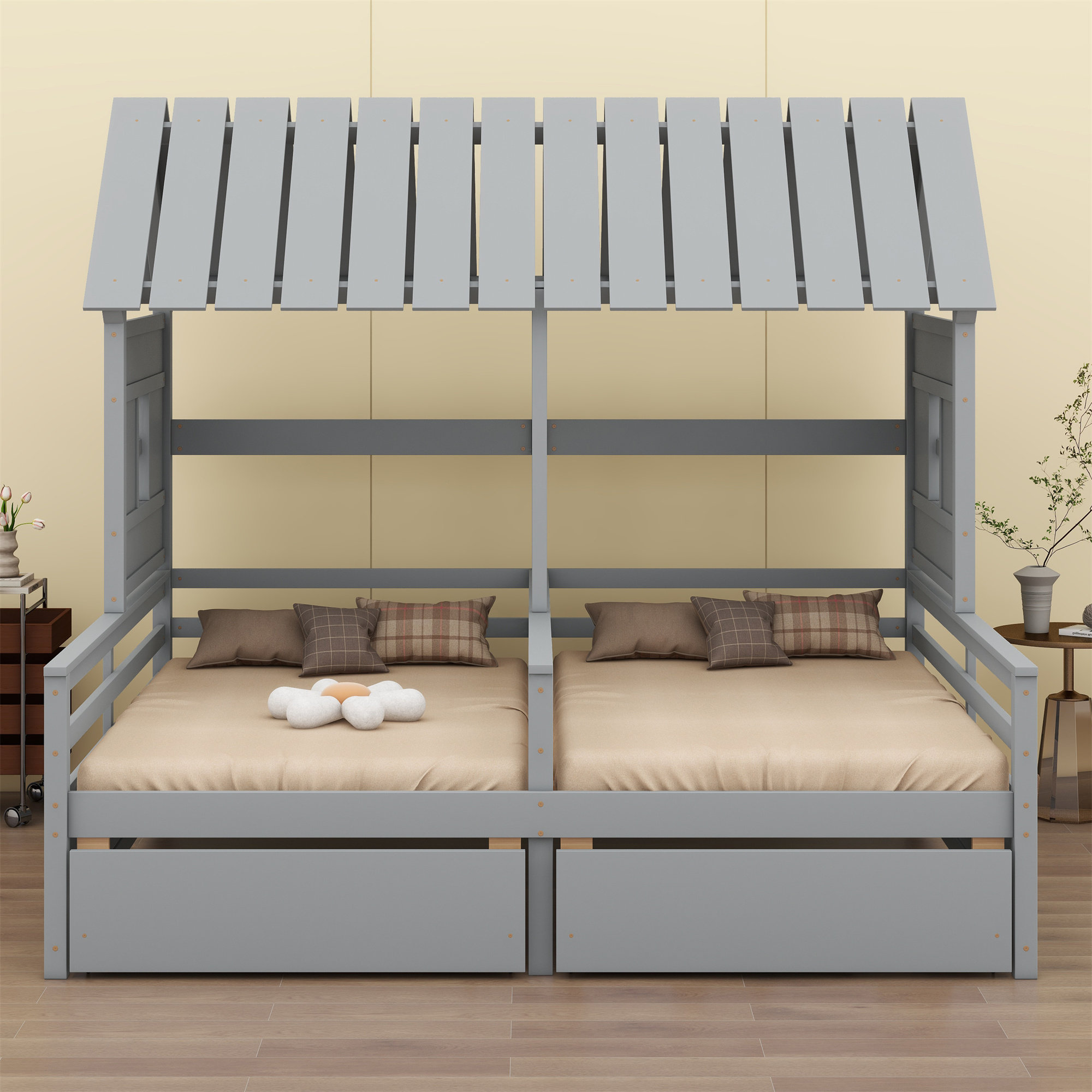 Harper Orchard House Platform Beds With Two Drawers, Combination Of 2 ...