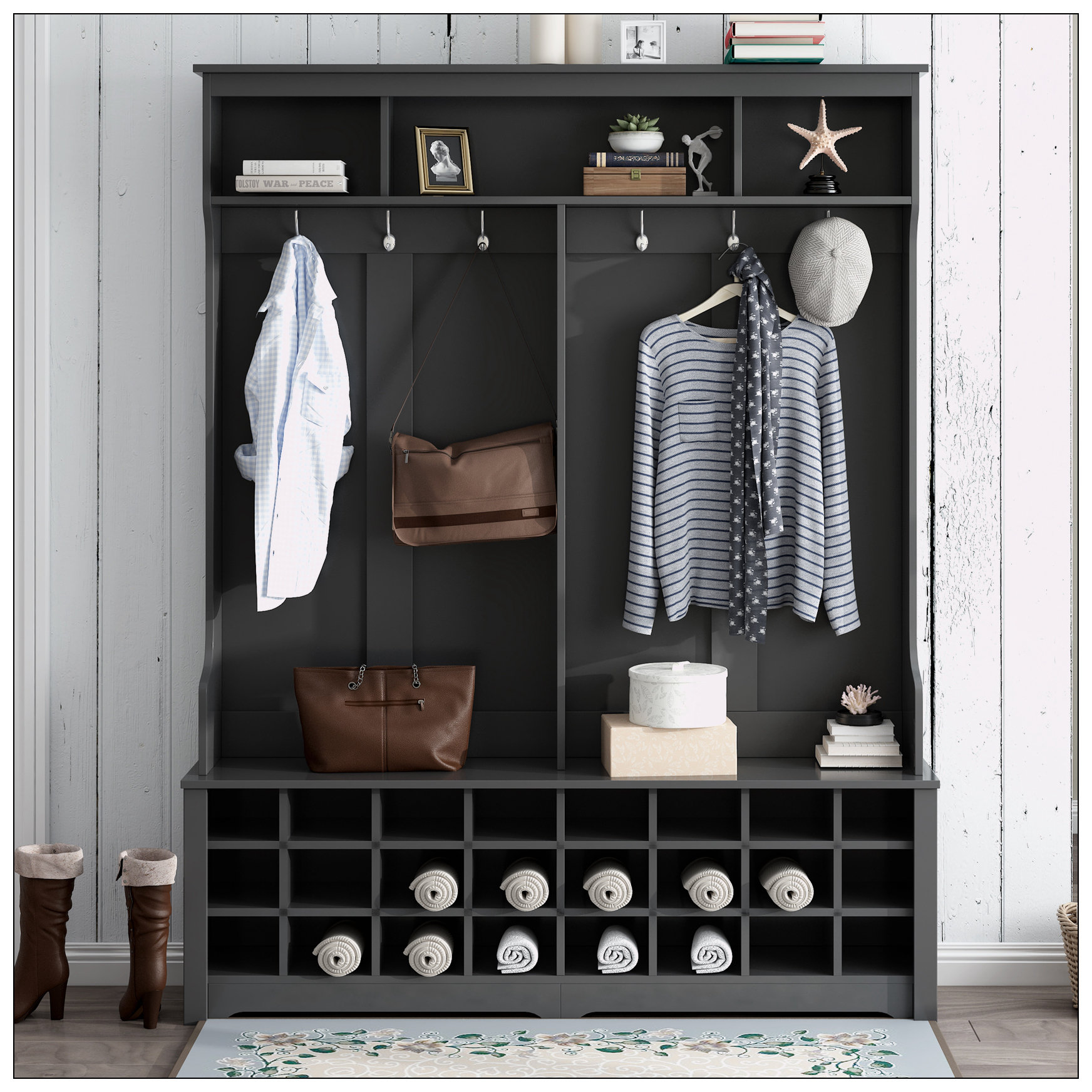 Lark Manor™ Multiple Functions Hallway Coat Rack | Wayfair