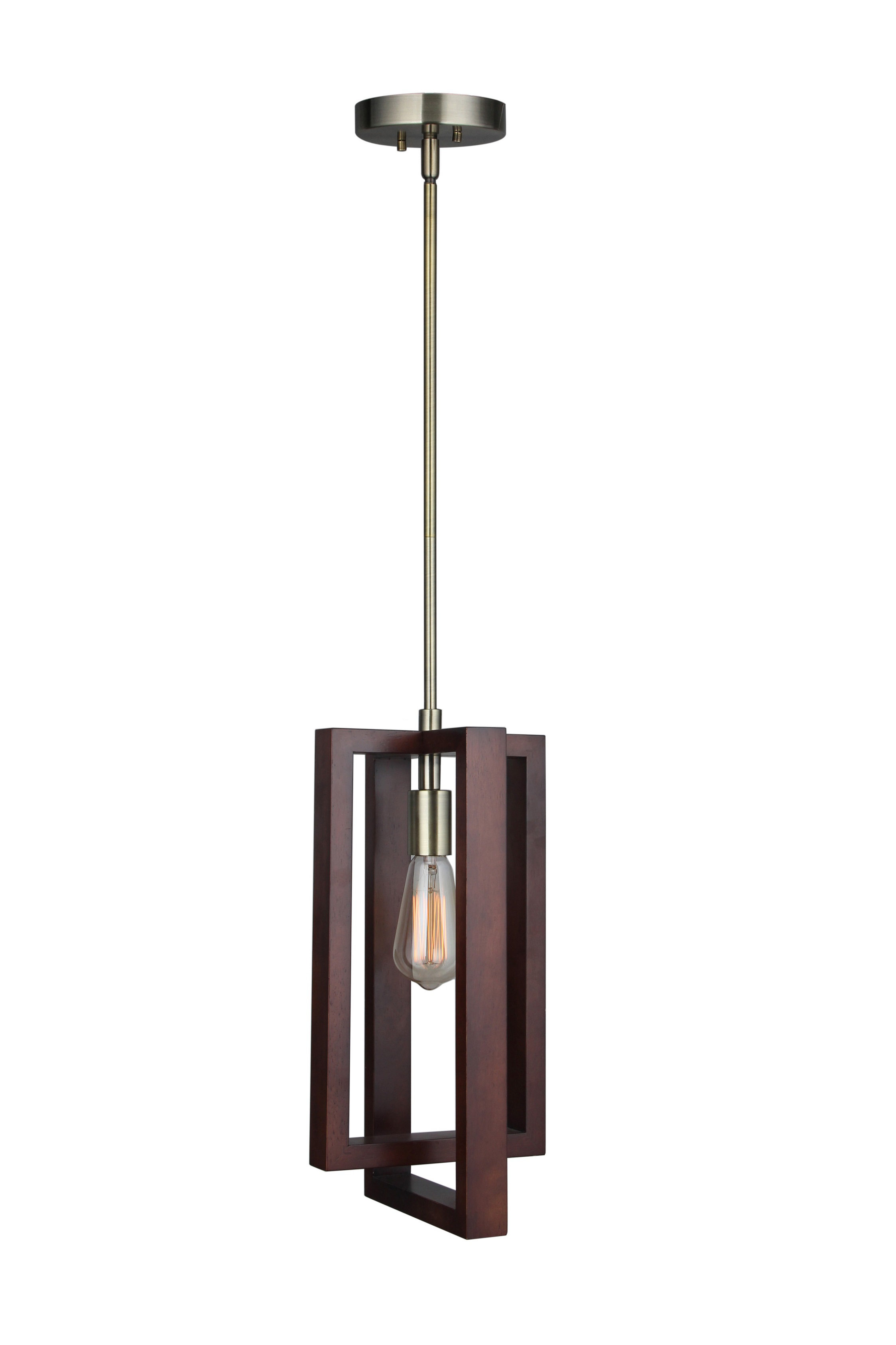 Corrigan Studio® Erick 1 - Light Single Rectangle Pendant | Wayfair
