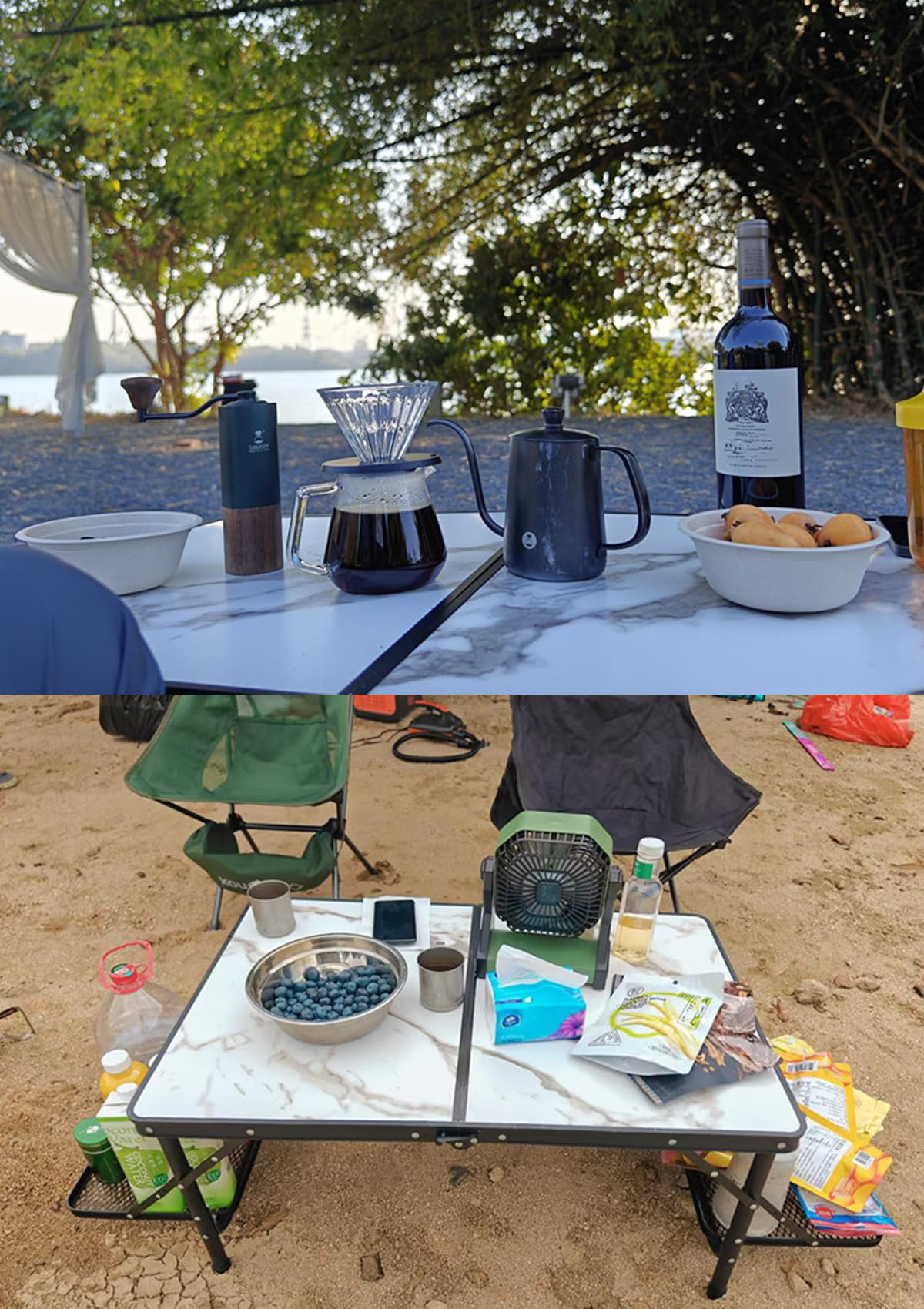 MARLIN MANUFACTURING COMPANY, INCORPORATED Folding Camping Table 3Ft ...