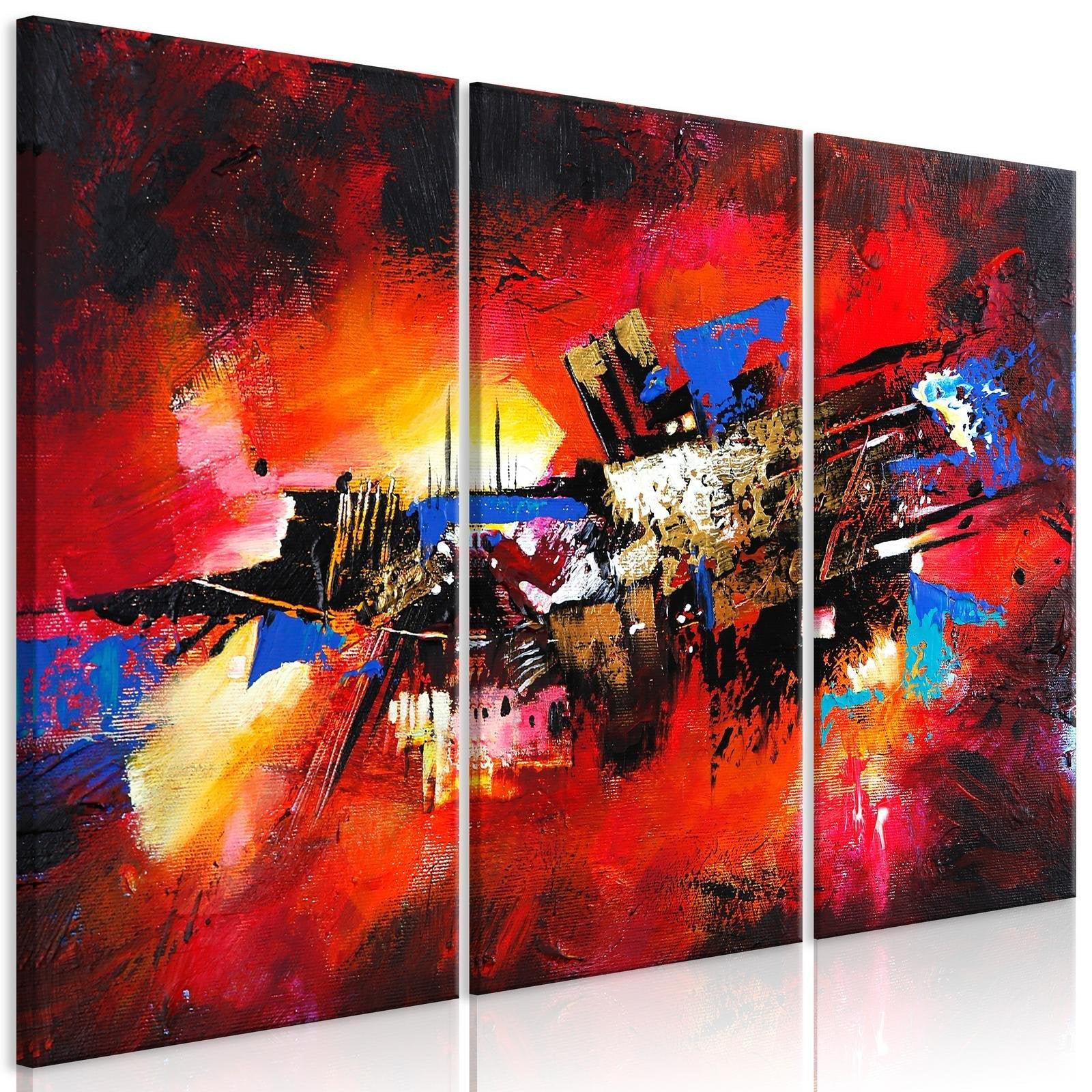 Brayden Studio® Colours of Childhood - 3 Piece Wrapped Canvas Painting ...