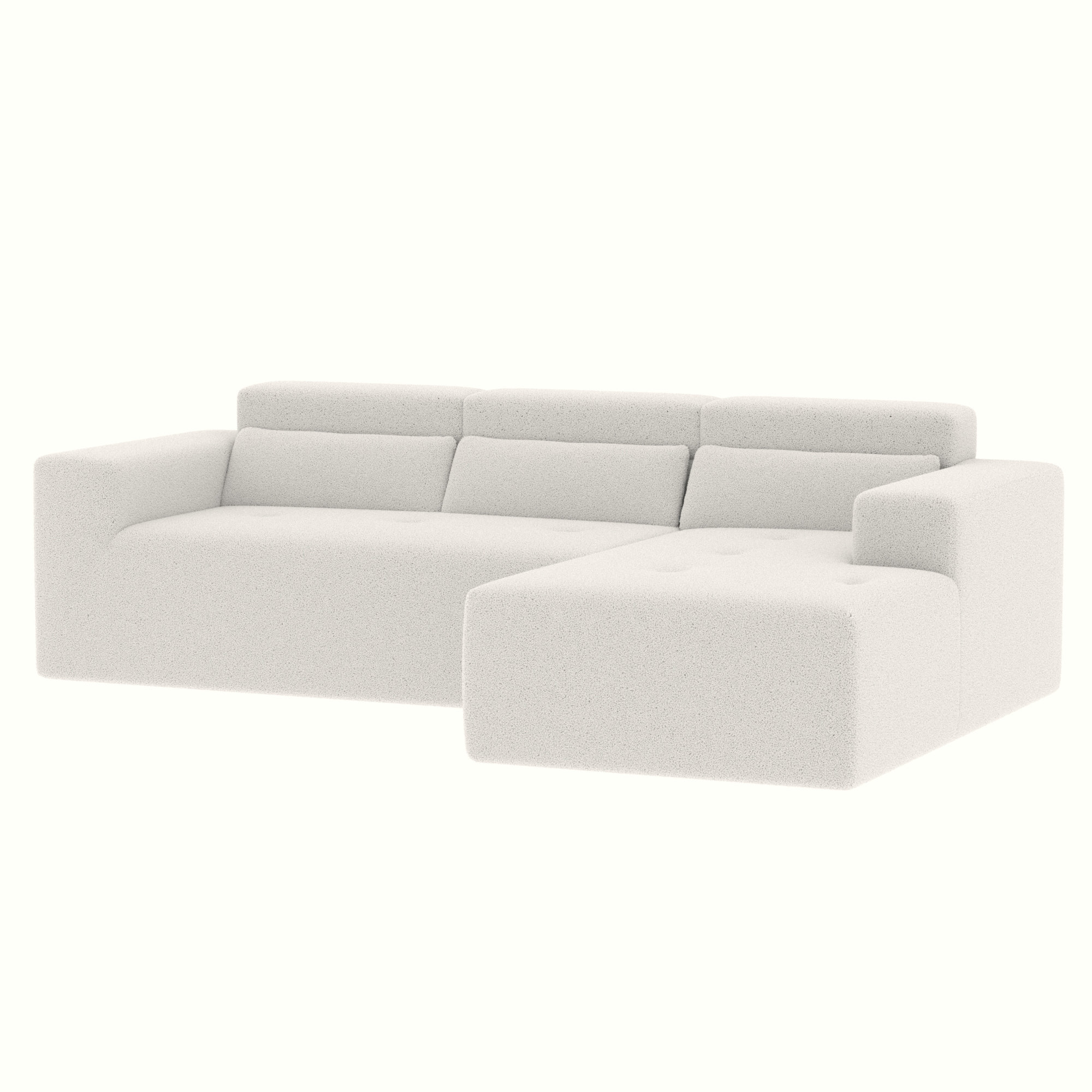Latitude Run® Cozy Comfort Modern Sofa Fabric L-shaped Living Room ...