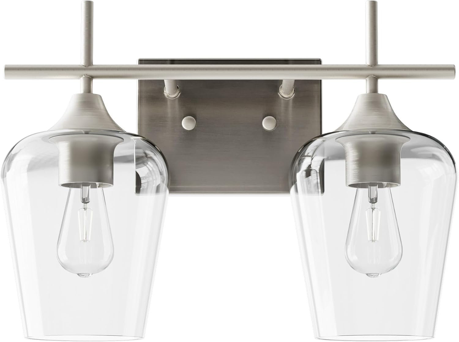 Wrought Studio™ 2 Light Bathroom Light Fixture Over Mirror, Modern ...