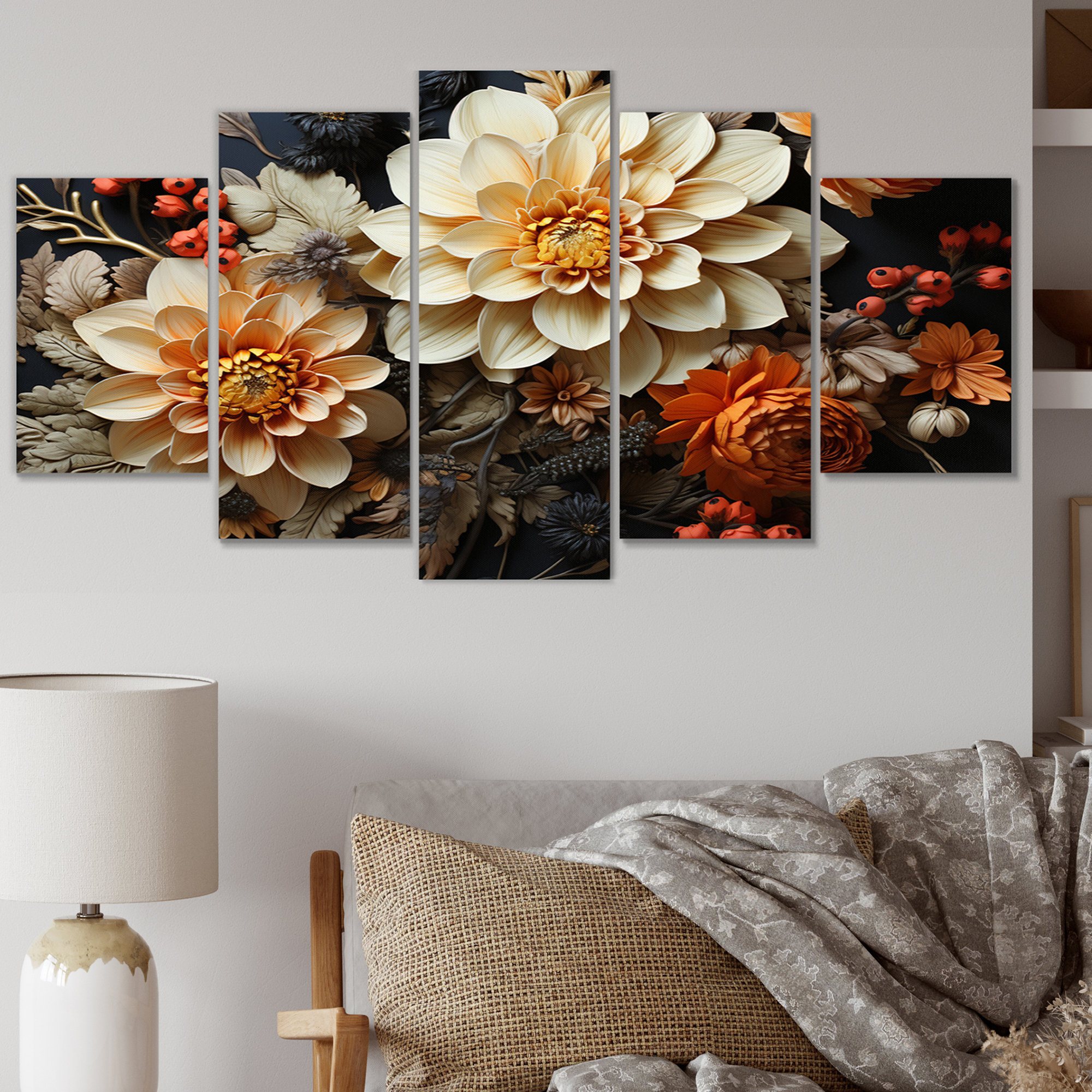 Red Barrel Studio® Bohemian Art Earthly Delights - Abstract Metal Wall ...