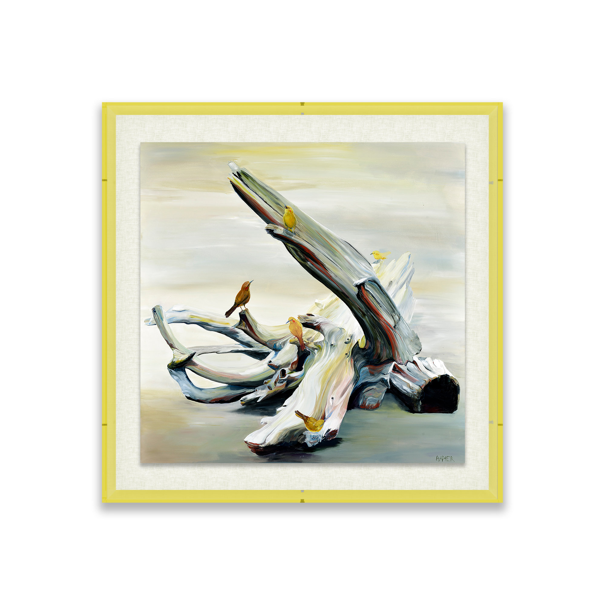Four Hands Art Studio Indian Chat Serenade by JR Rapier - Shadowbox ...