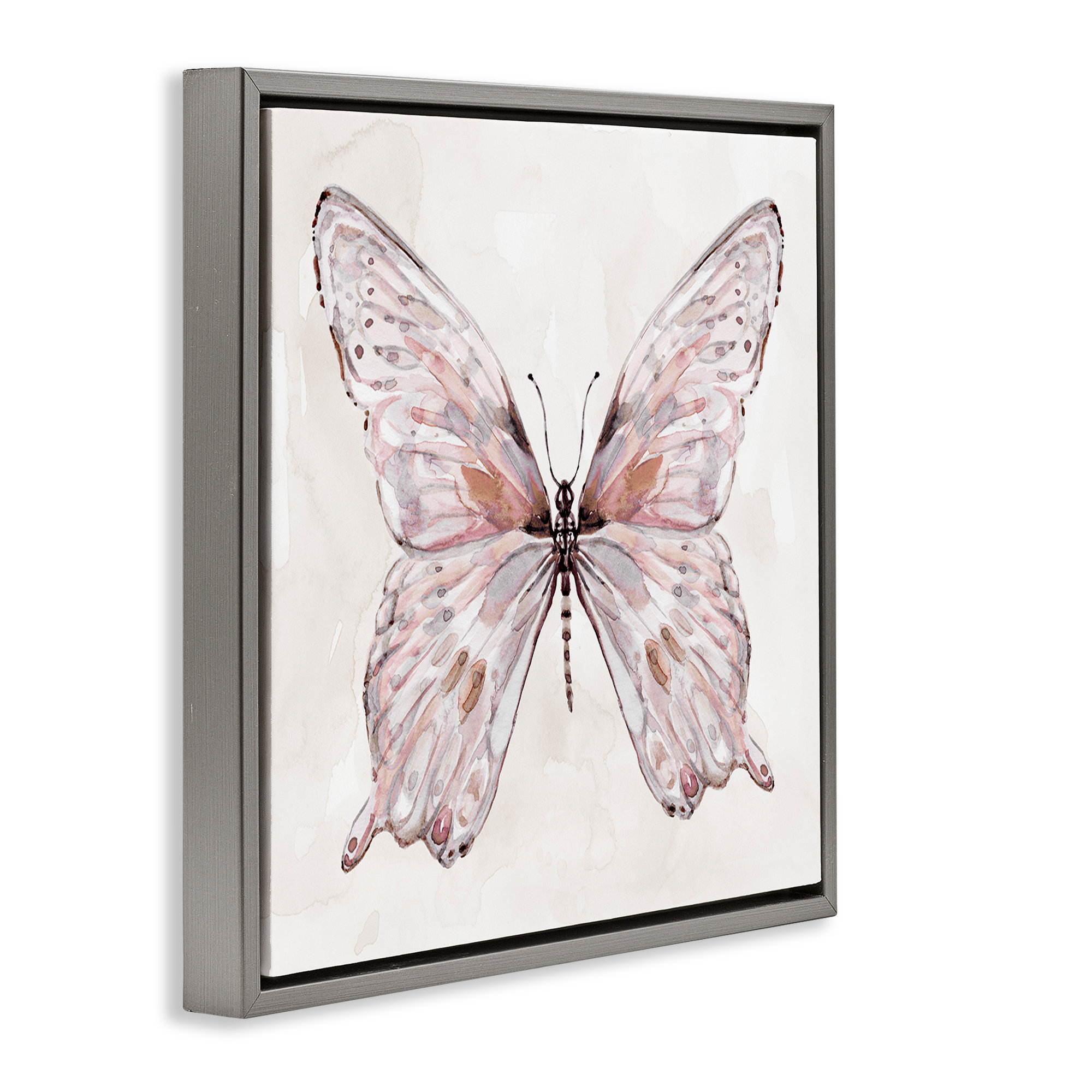 Mercer41 Faded Blush Butterfly Floating Frame, design by Carol Robinson ...