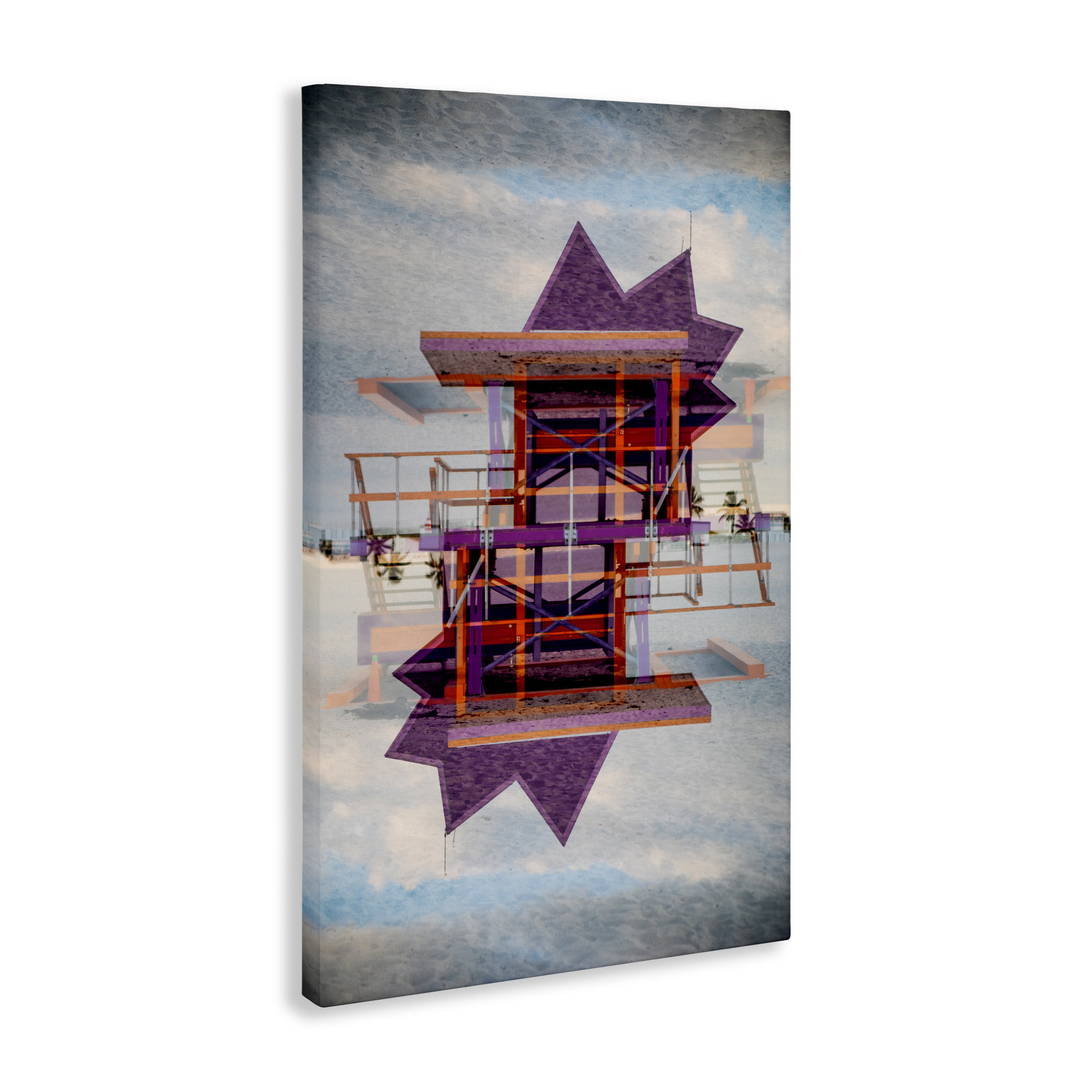 Wrought Studio Miami Beach Guard Reflection Canvas, design by Robin ...