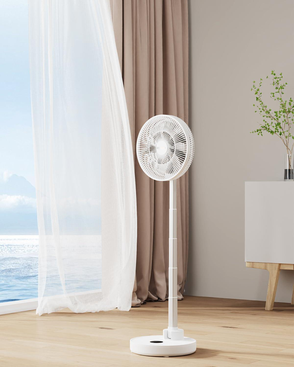 Koala Company Standing Oscillating Pedestal Fan,Upgraded White ...