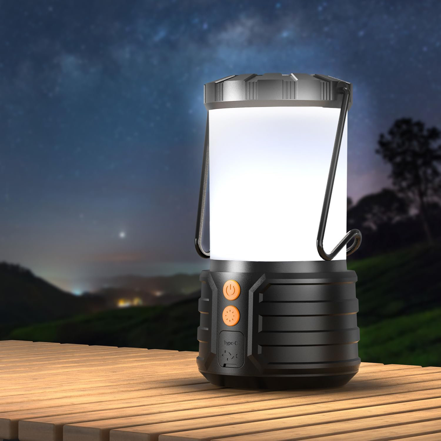 Kazoo LED Rechargeable Camping Lantern, IPX4 Water Resistant Tent Light ...