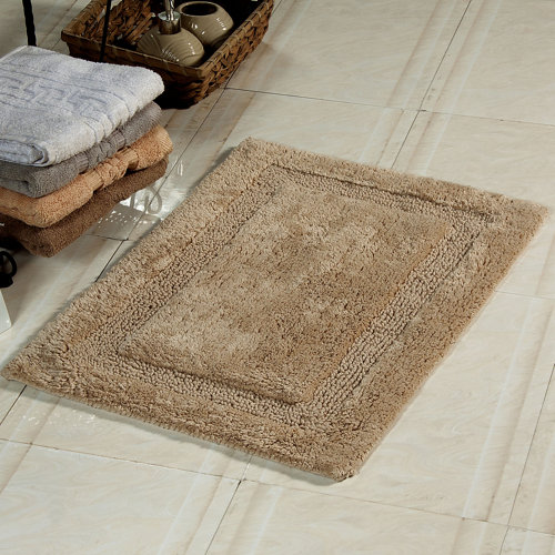 100% Cotton Bath Rugs & Mats You'll Love | Wayfair