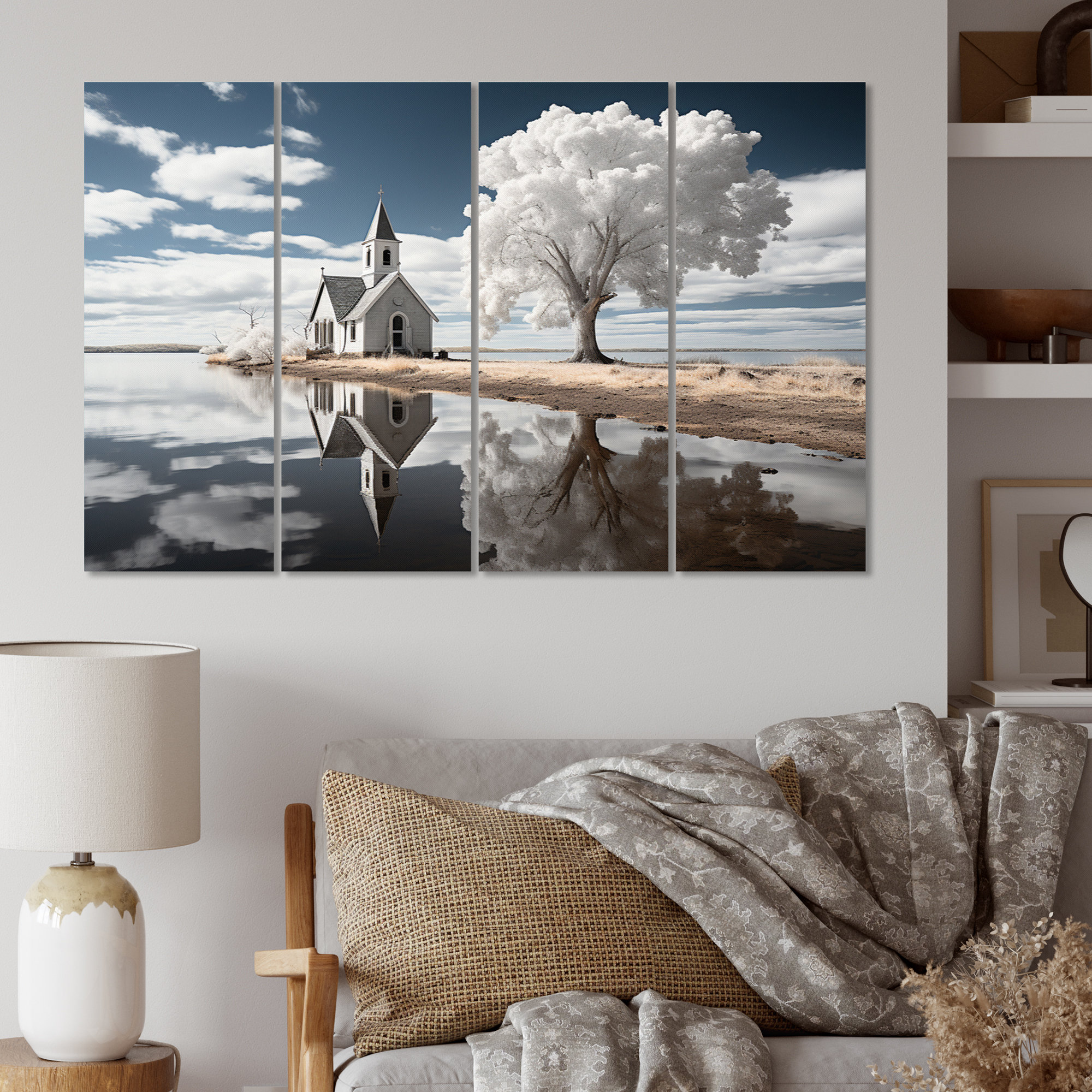 Red Barrel Studio® Landscape Church Sacred Reflections II - Spiritual ...