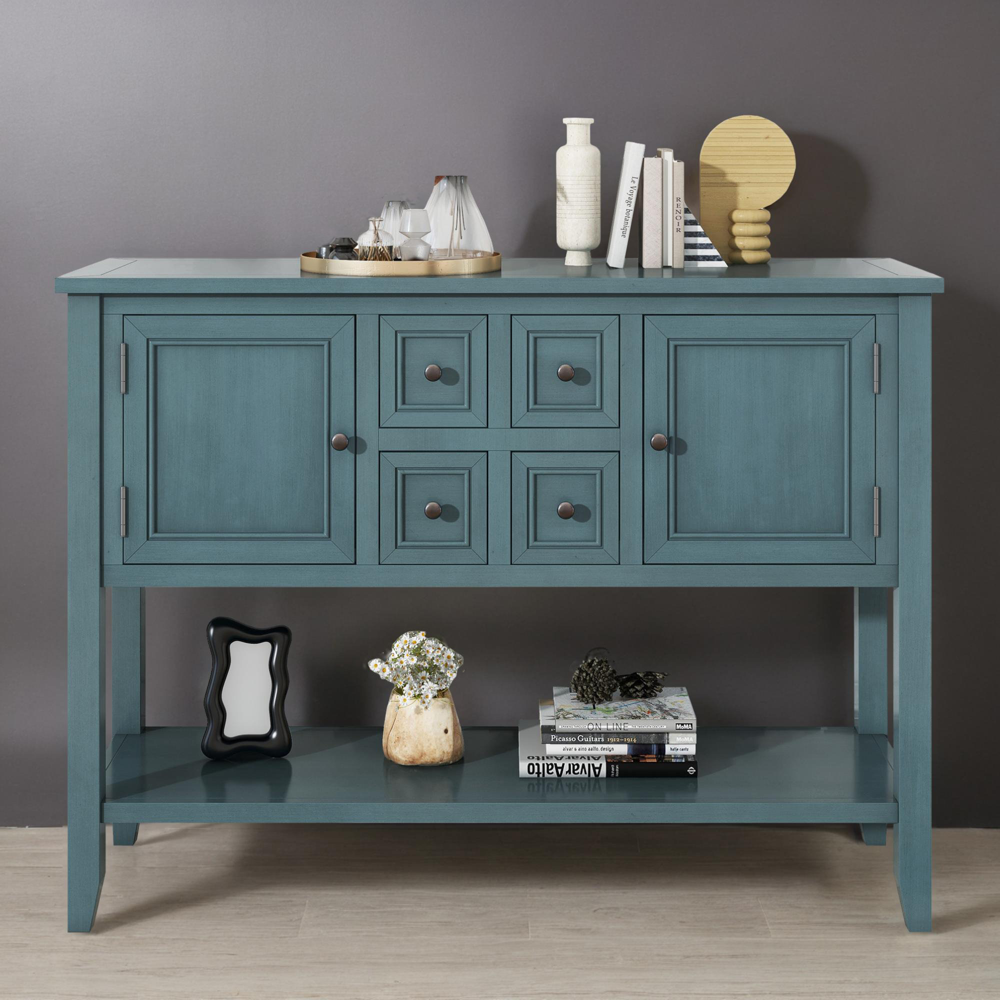 Red Barrel Studio 46" Kitchen Storage Sideboard Buffet Cabinet Console ...