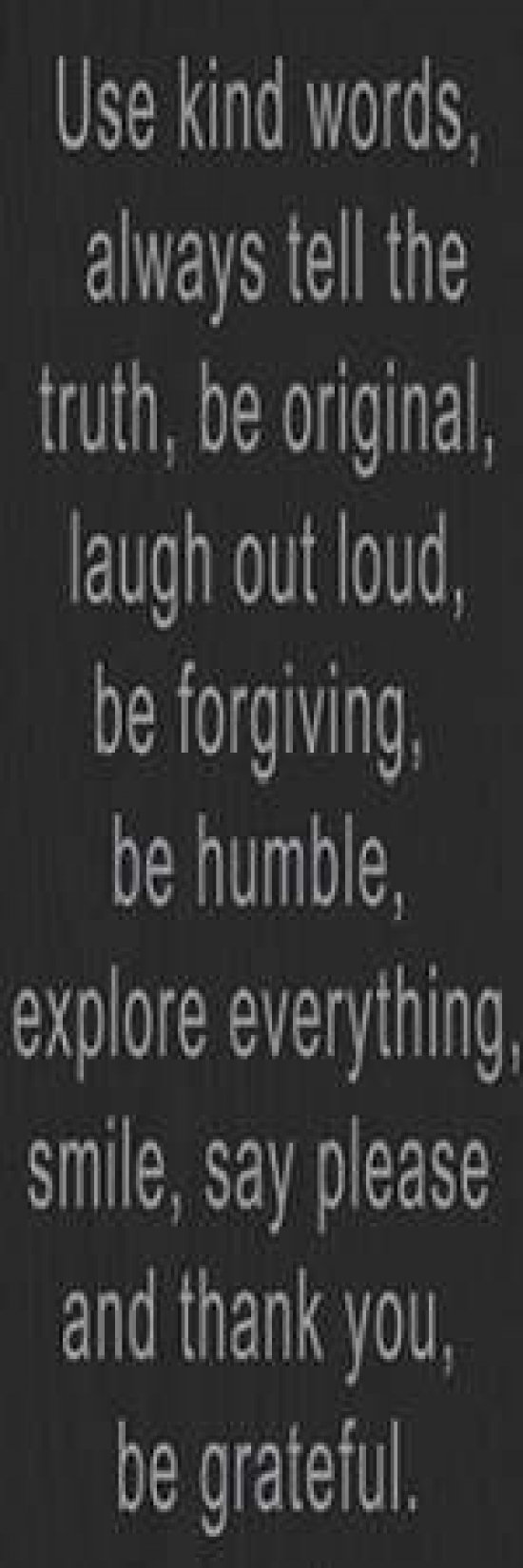 Trinx USE KIND WORDS GREY Poster Print By Taylor Greene (8 X 24 ...