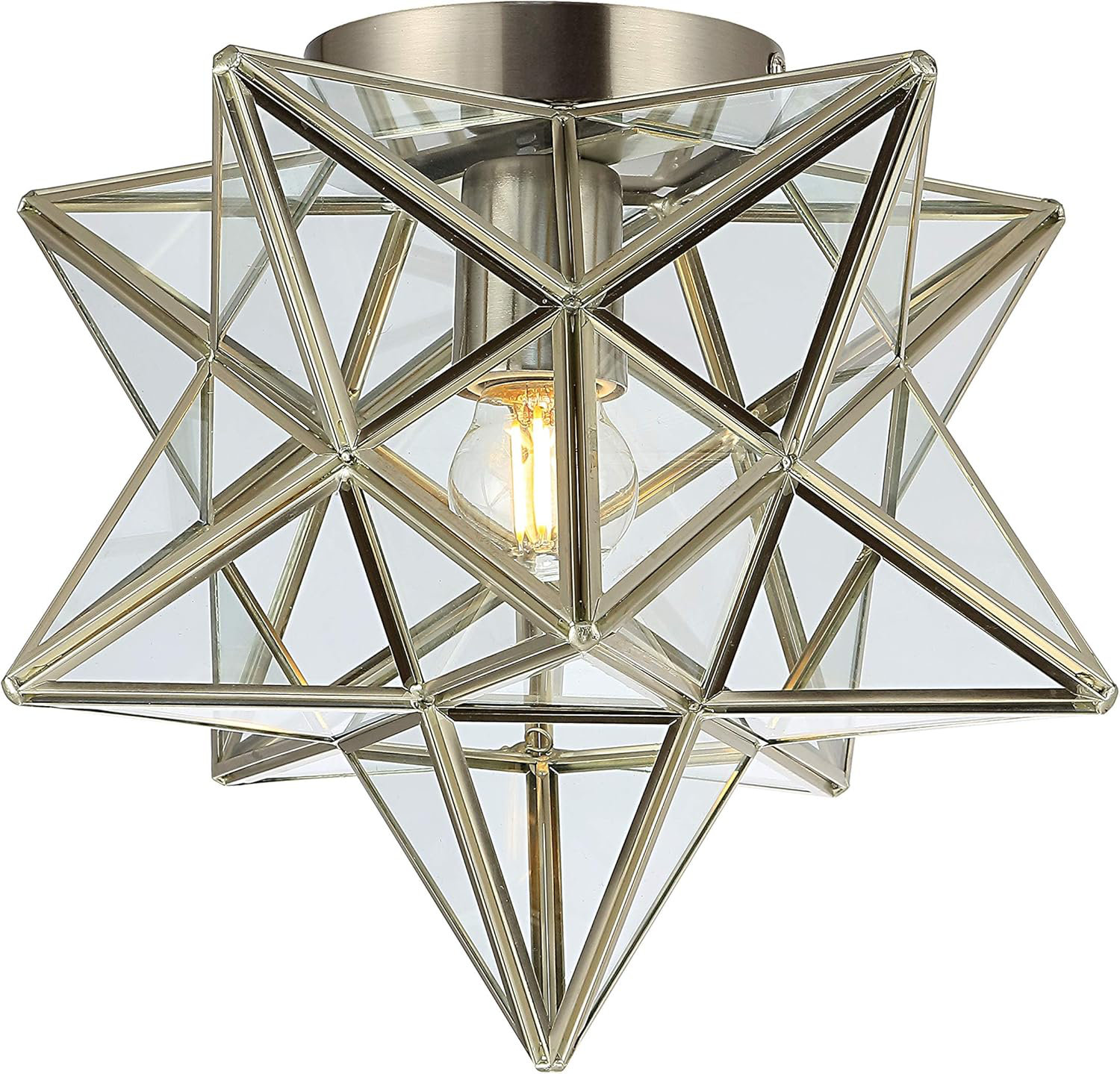 Williston Forge Jonathan Y Stella 12" Moravian Star LED Flush Mount ...
