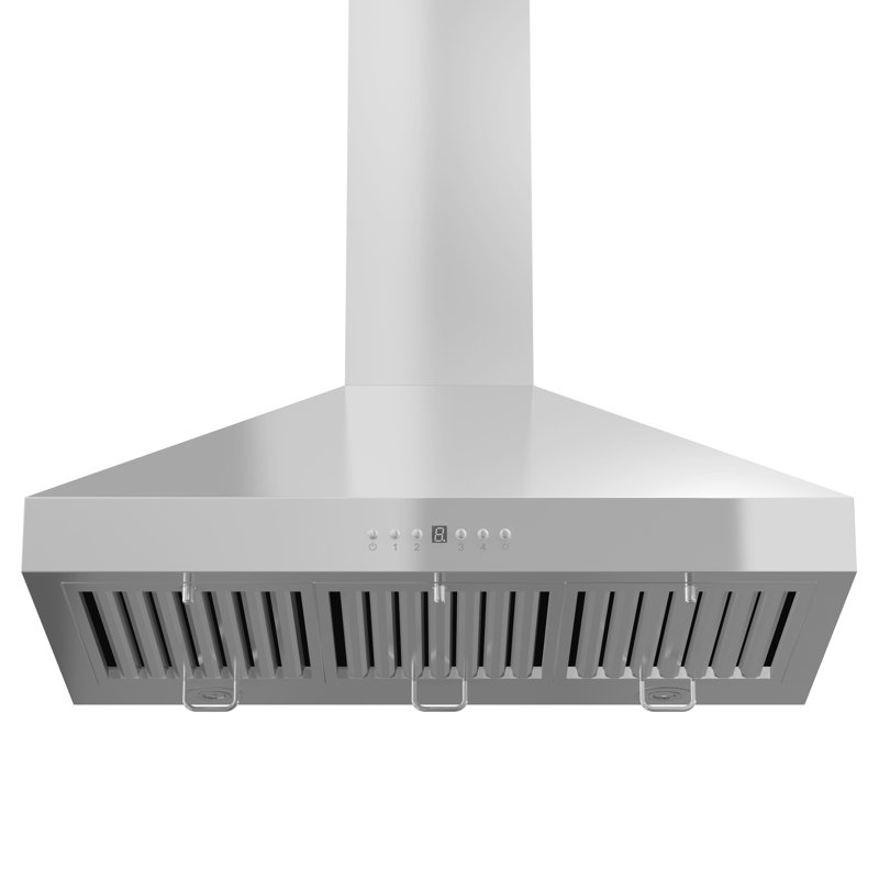 ZLINE 400 CFM Ducted Wall Mount Range Hood in Stainless Steel & Reviews ...