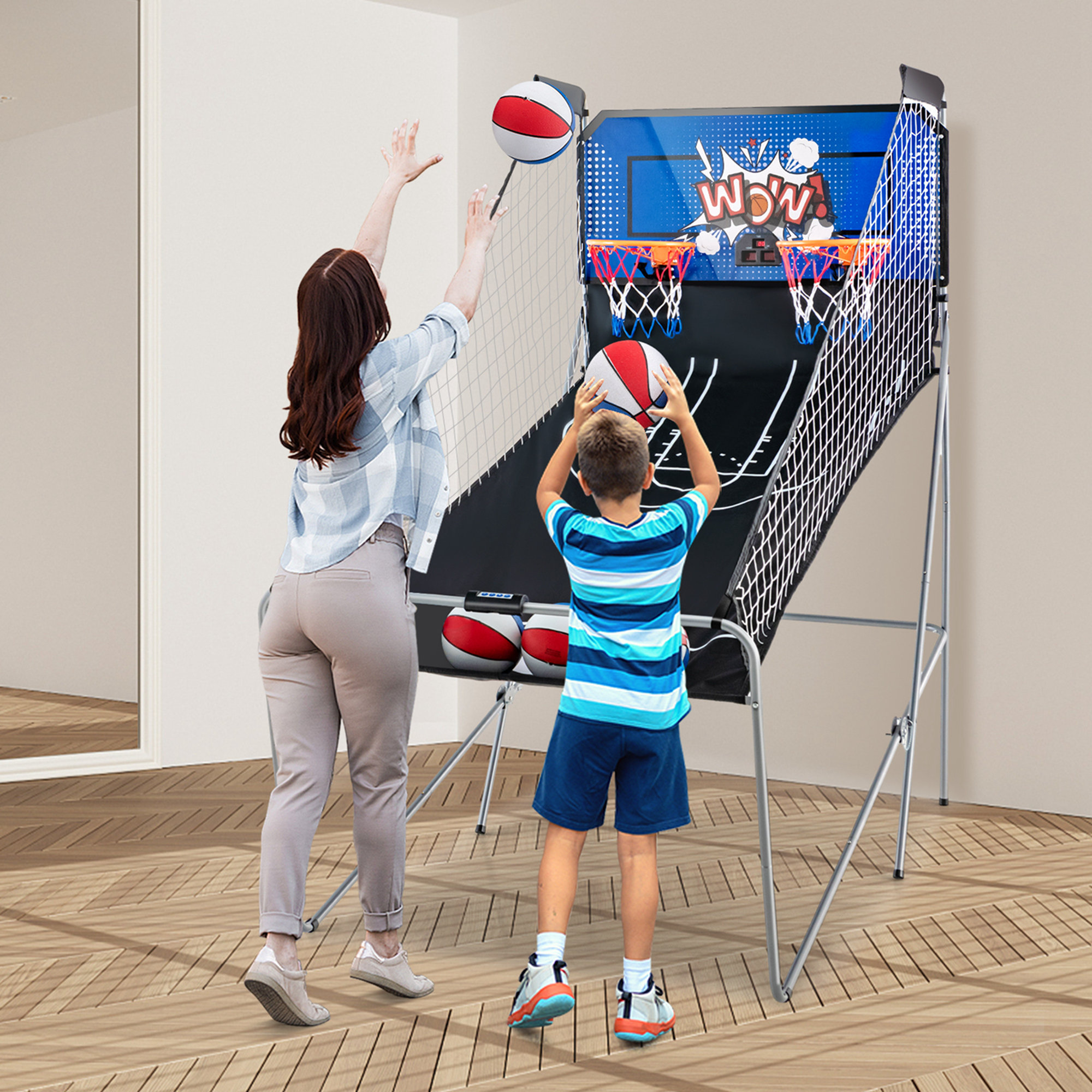 Costway Battery Operated Basketball Arcade Game | Wayfair