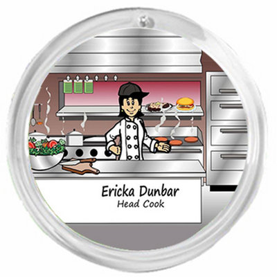female chef ornament