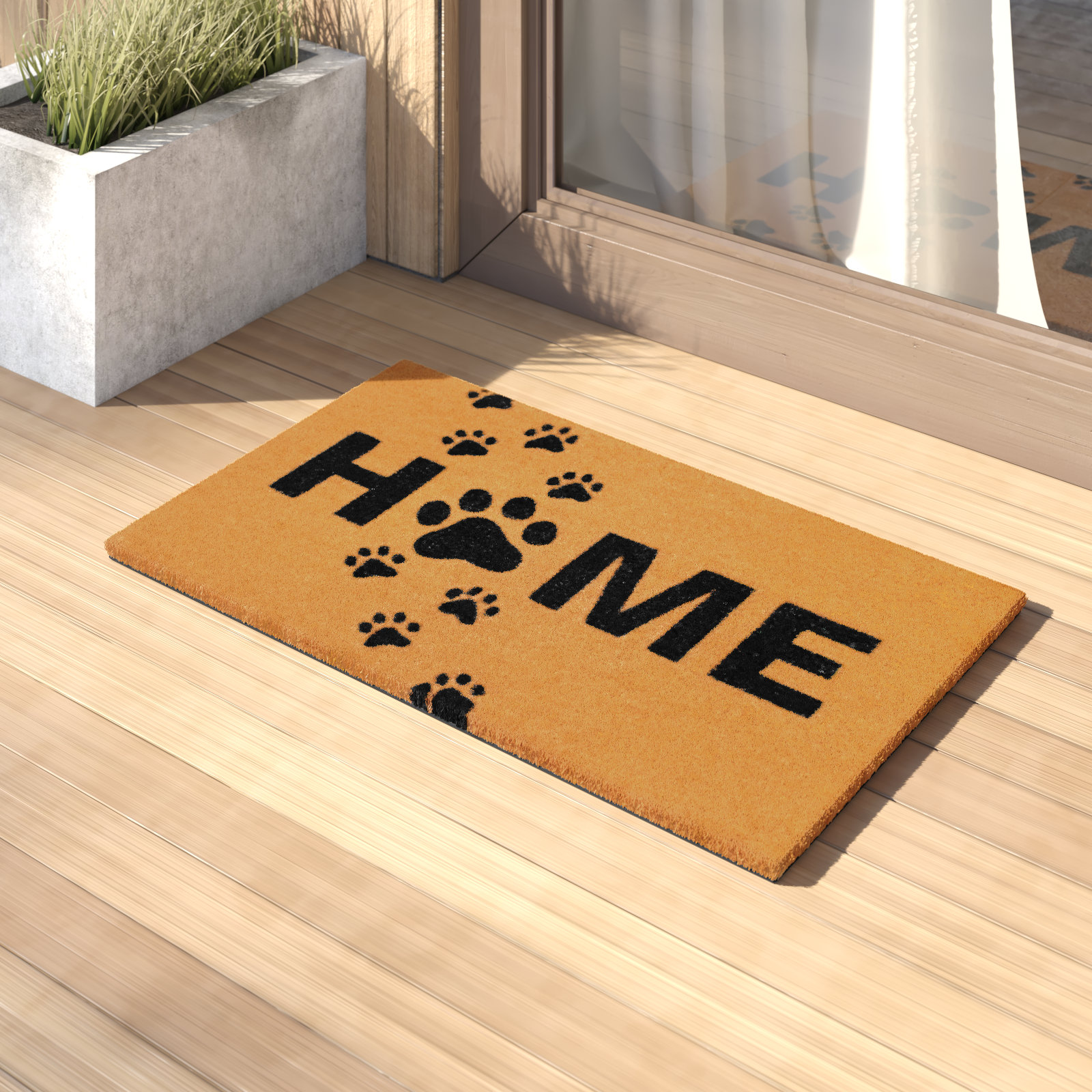Lark Manor Screven 30 in. x 18 in. Non-Slip Door Mat & Reviews ...