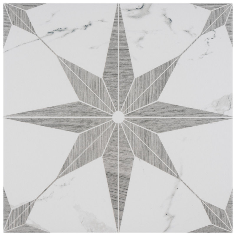 Merola Tile Llama Stella Loire 10" x 10" Porcelain Marble Look Wall ...