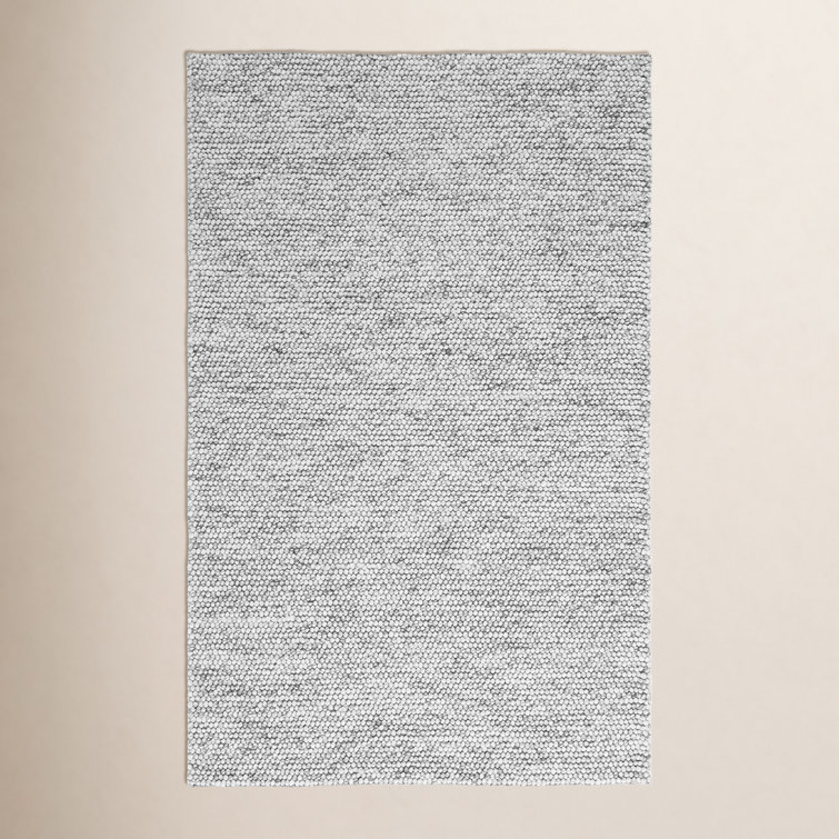 Elle Handmade Light Grey / Ivory Rug & Reviews | Birch Lane