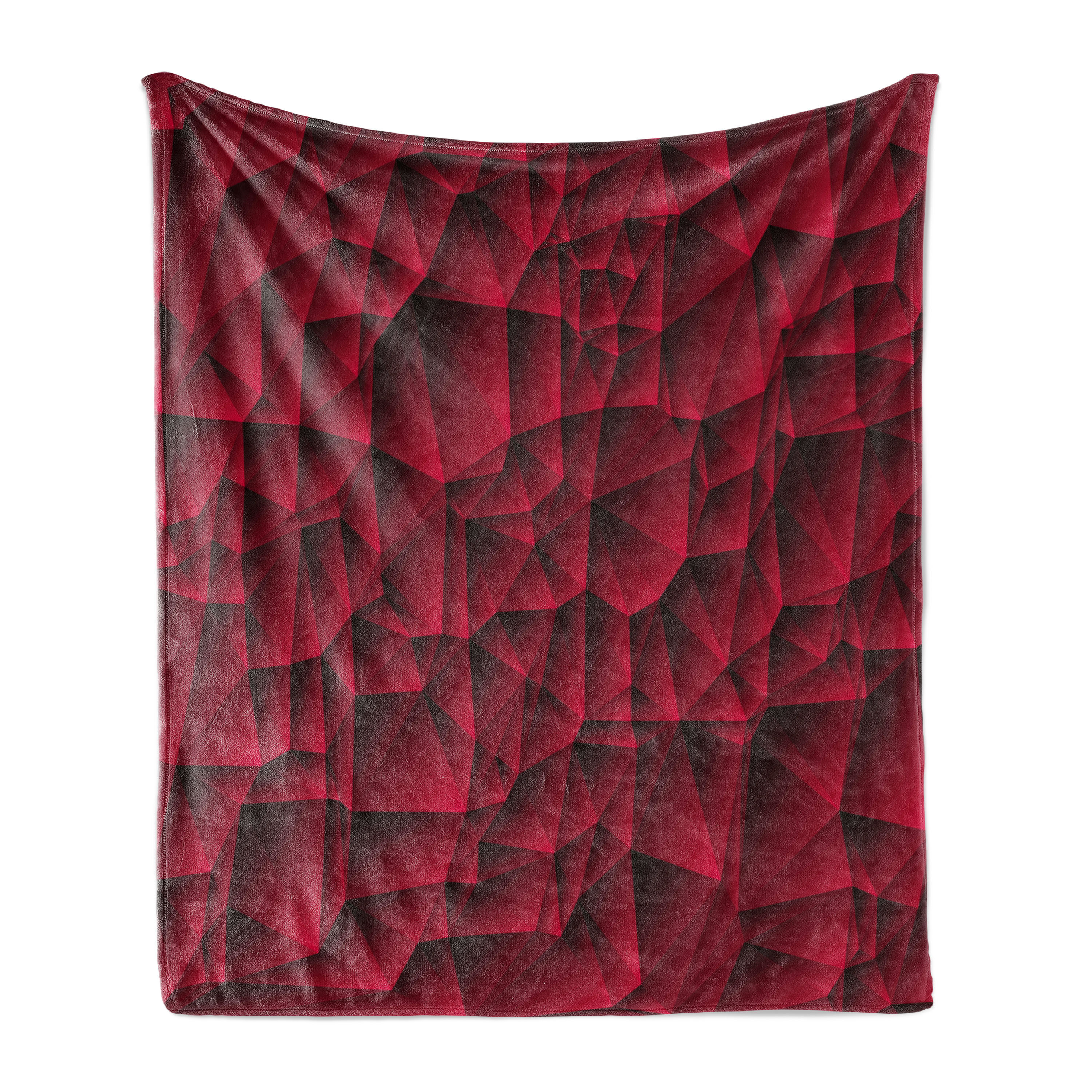 Ambesonne Maroon Fleece Throw Blanket Modern Contemporary Art Maroon ...
