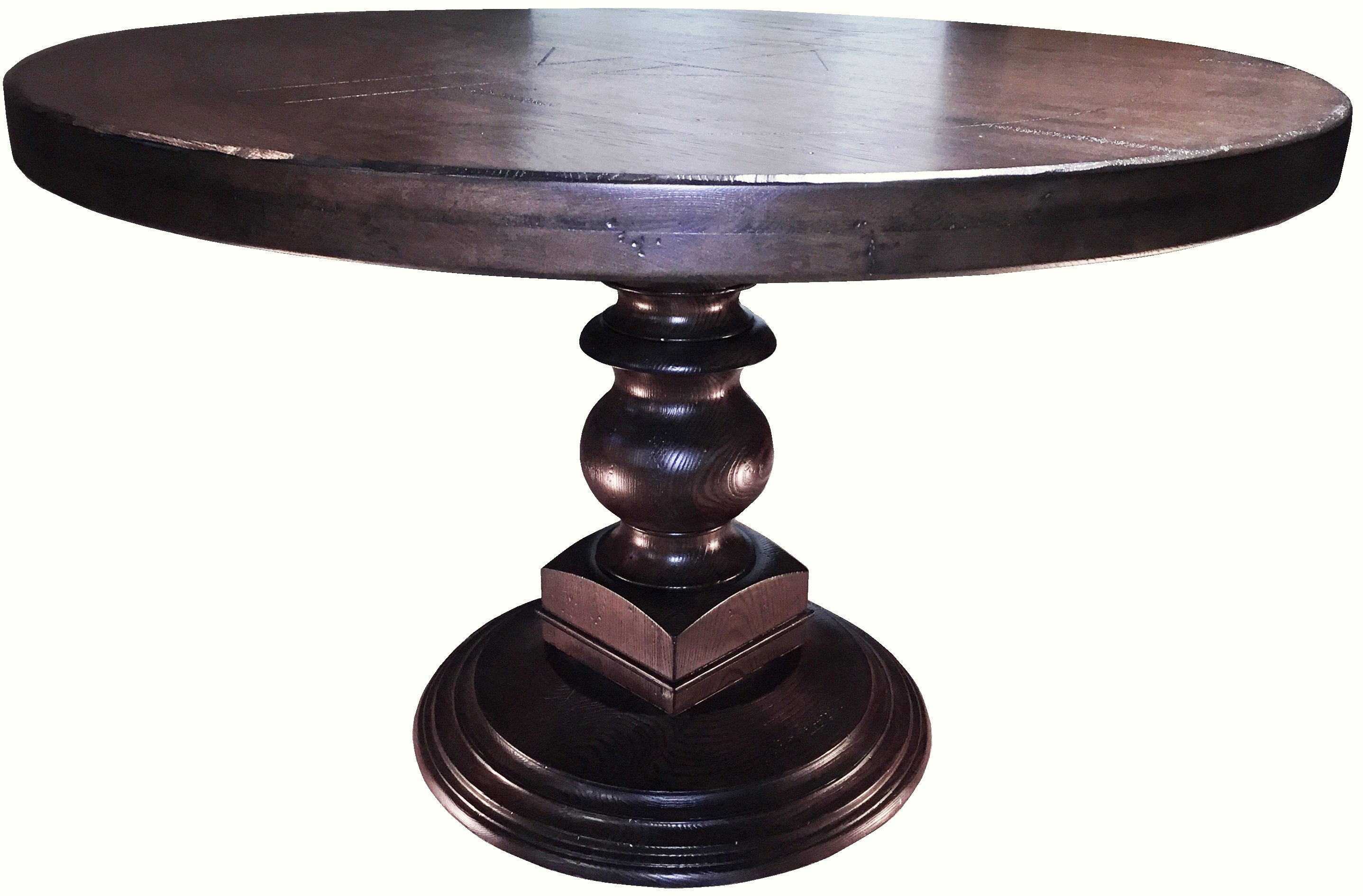 Regis Patrick Collection Marseille Solid Wood Pedestal Dining Table ...