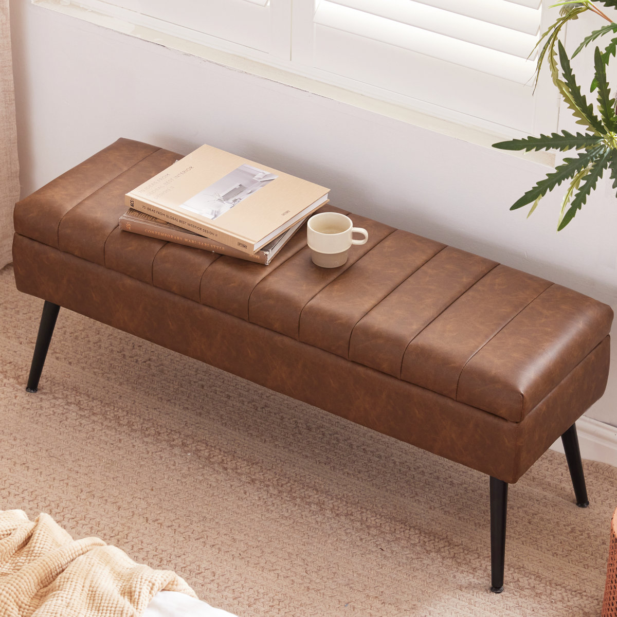 17 Stories Upholstered Storage Bench & Reviews | Wayfair