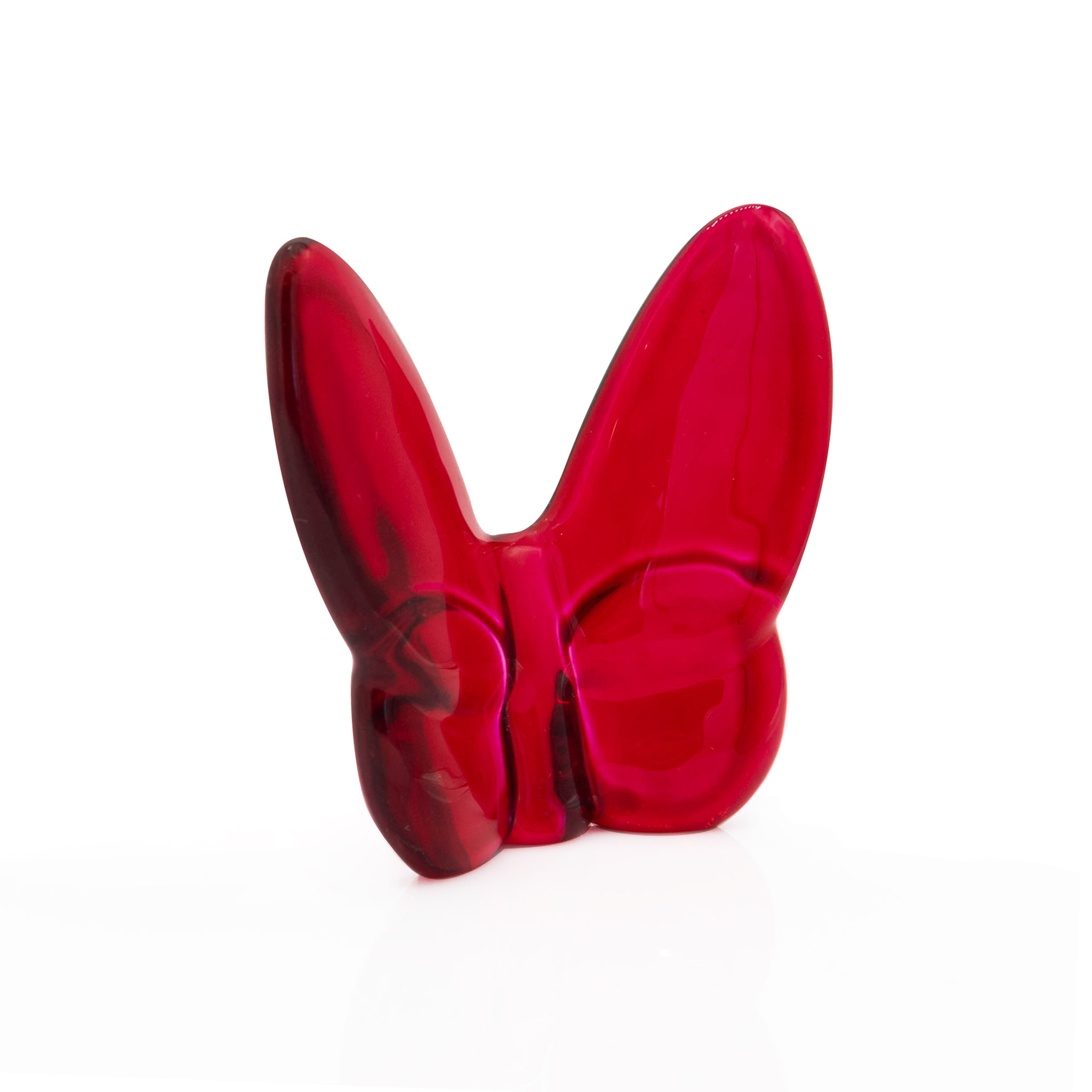 HomeRoots 3" Red Crystal Butterfly Figurine Tabletop Sculpture | Wayfair