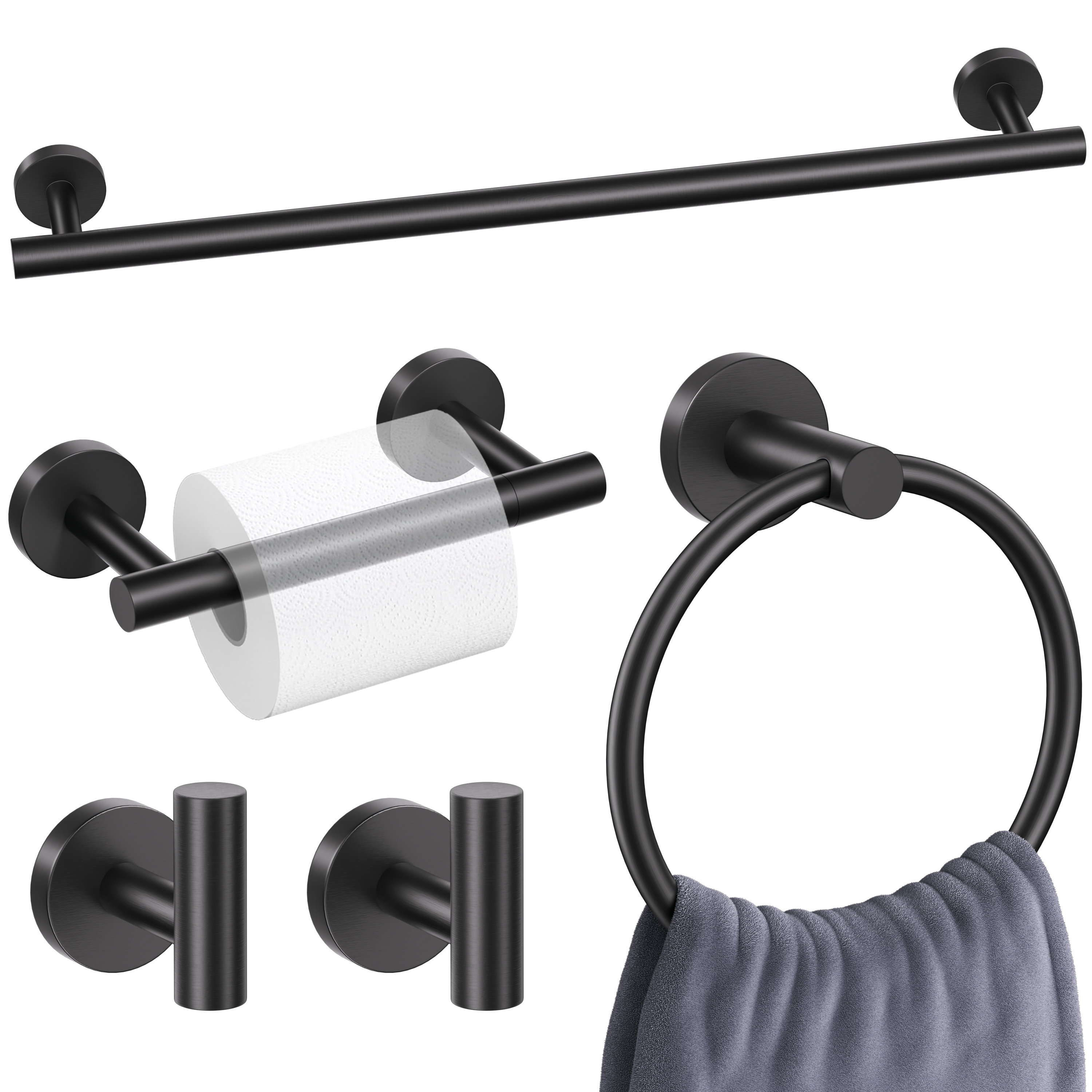 TURS 5 Piece Bathroom Hardware Set (set Of 5) & Reviews | Wayfair