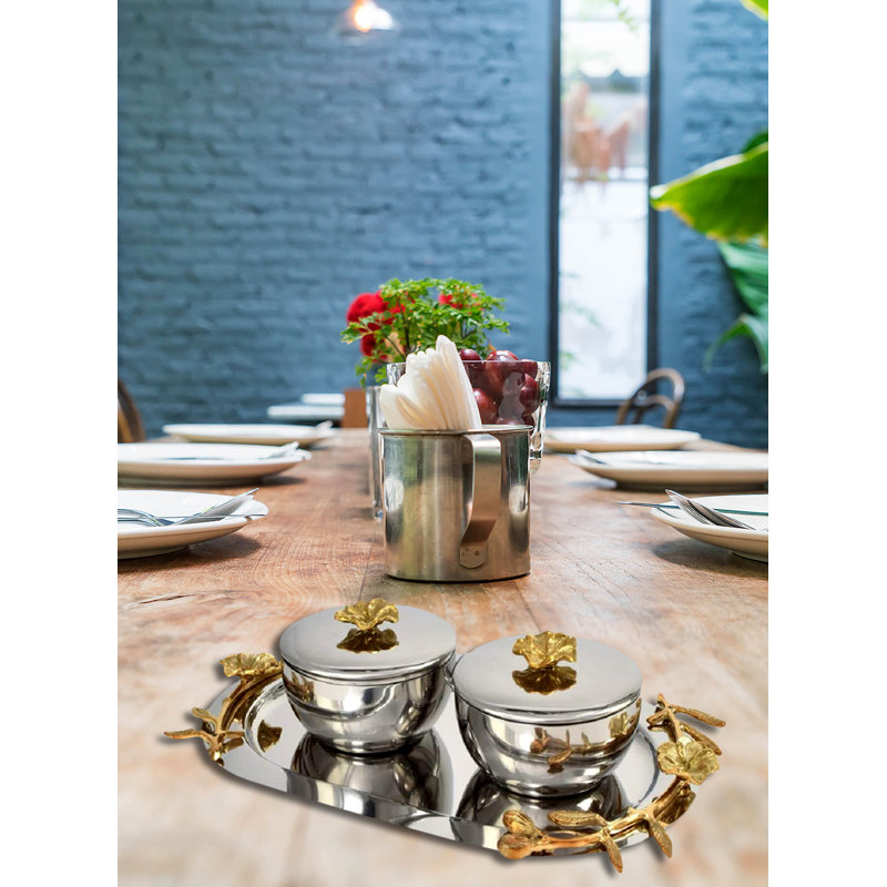 House of Hampton® Chula 3 Piece Serving Tray Set & Reviews | Wayfair