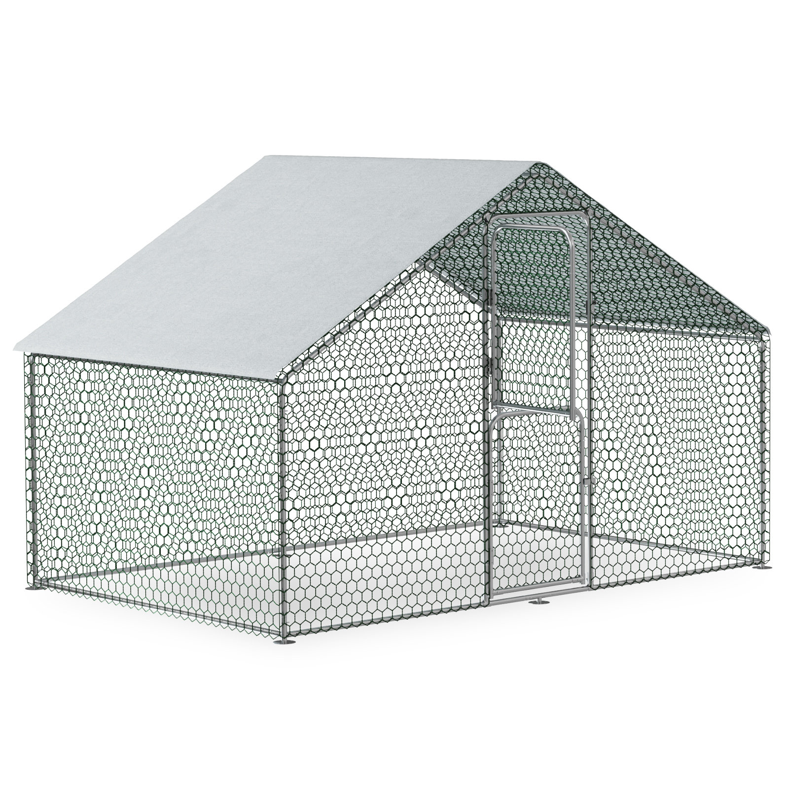 Tucker Murphy Pet™ Metal Chicken Run Coop With Waterproof Cover | Wayfair