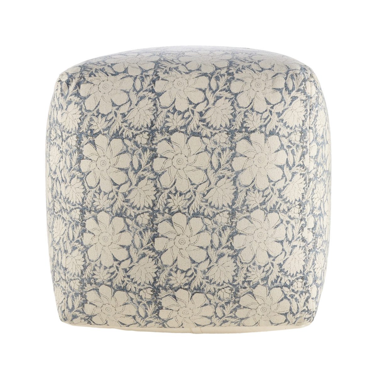 Kelly Clarkson Home Ava Square Floral Pouf Ottoman & Reviews | Wayfair
