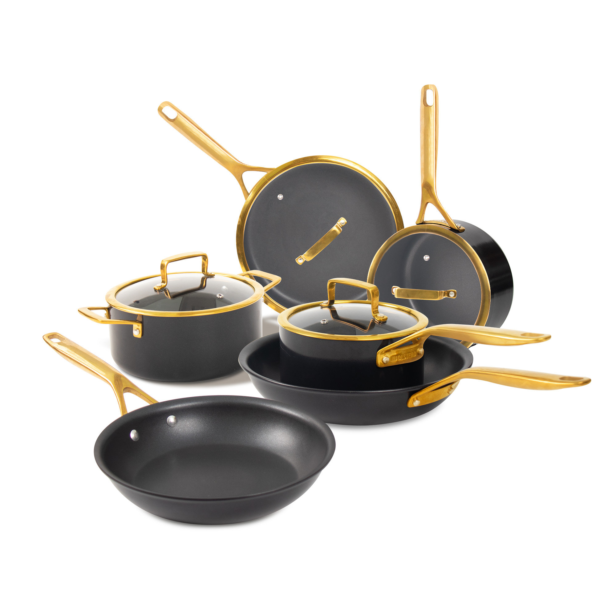 PANA POTA Ultra Gold 10 - Piece Non-Stick Cookware Set | Wayfair