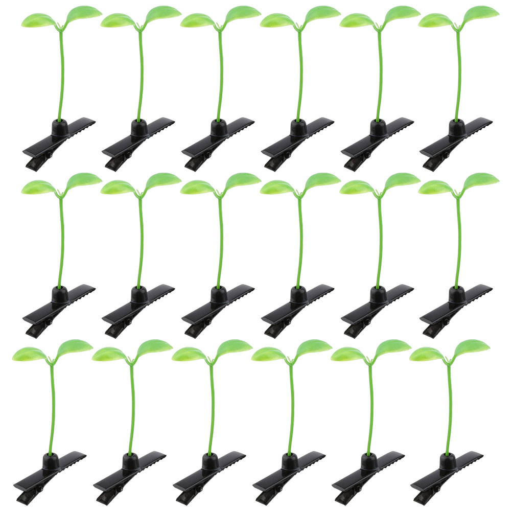 Hokku Designs 40Pcs Adorable Bean Sprout Hair Clips Simulation Plant ...
