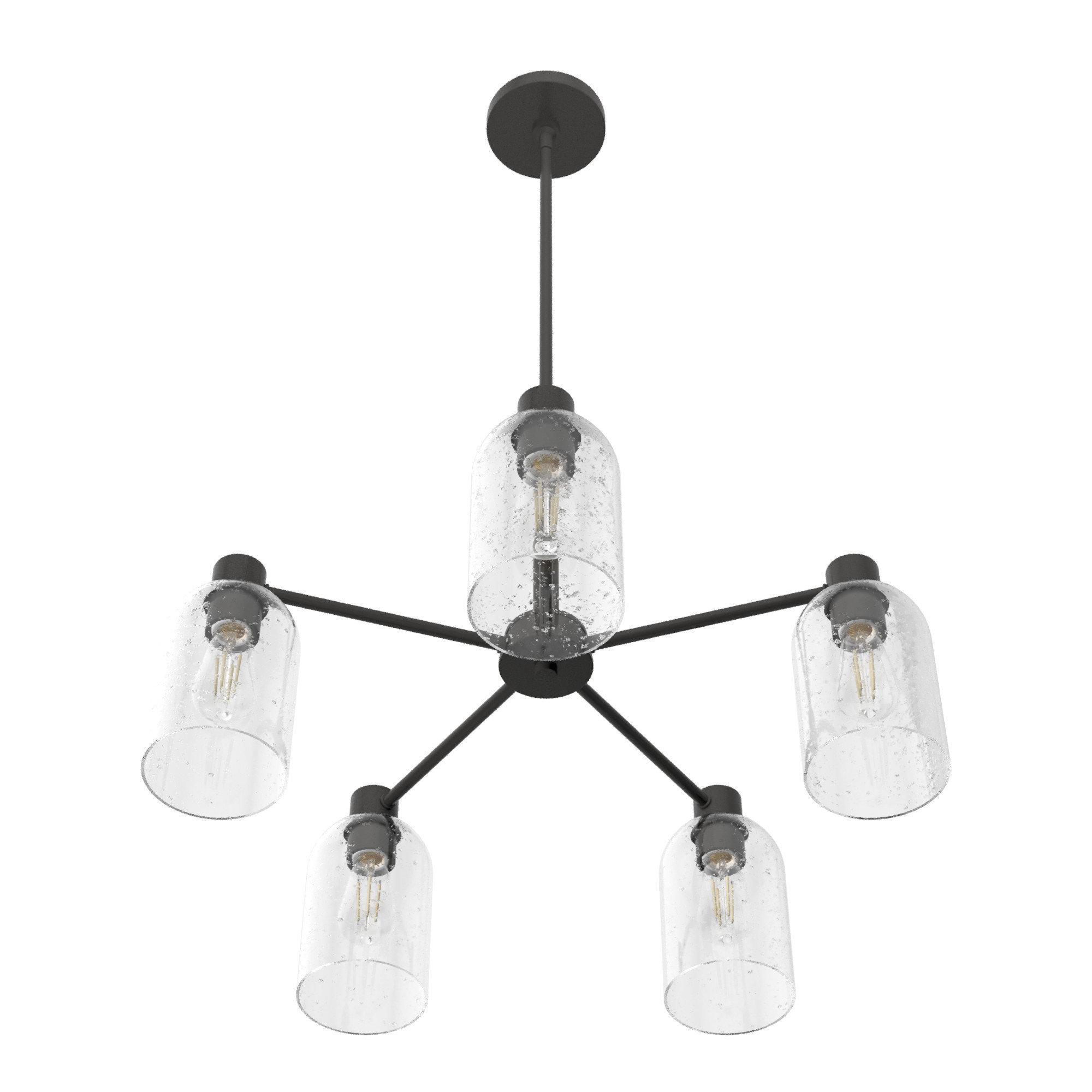 Hunter Fan Lochemeade 5 - Light Unique / Statemen Cylinder Chandelier ...