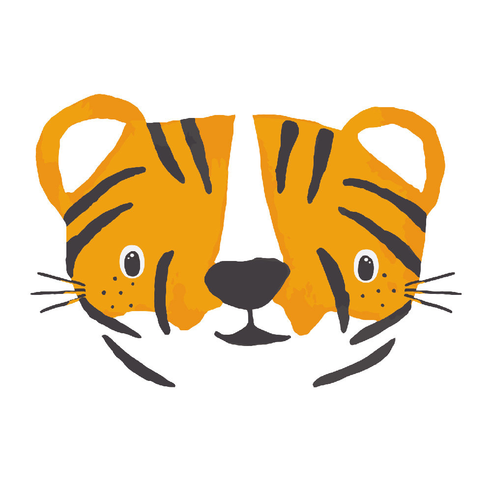 Indigo Safari Tiger Cubs Removable Wall Decals | Wayfair